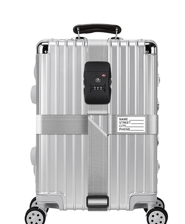 Woaeety Heavy Duty Adjustable Luggage Straps for Suitcases, Easy to ...