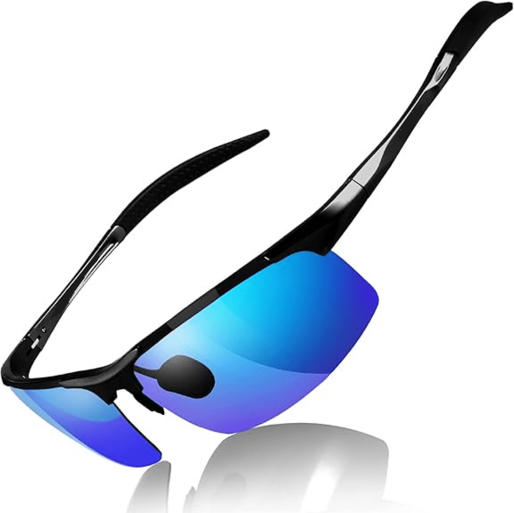 Woaeety Mens Sports Polarized Sunglasses UV Protection Sunglasses Al-Mg ...