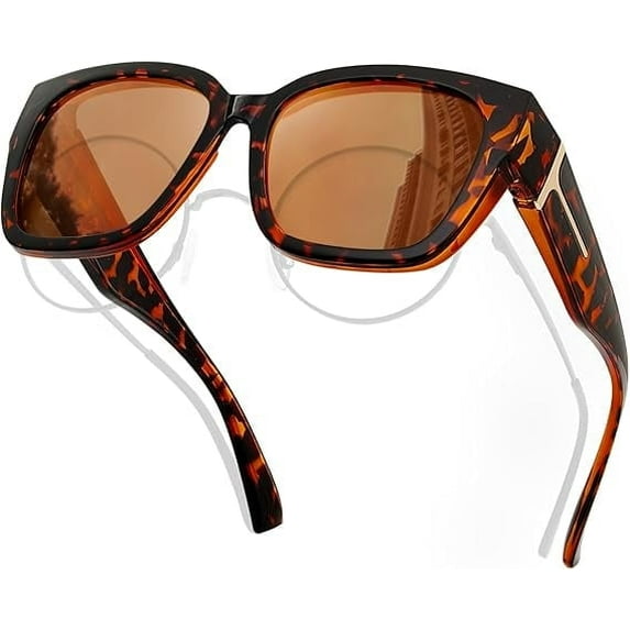 Woaeety Oversized Over Sunglasses Women Mens Polarized UV400 Fit Over ...