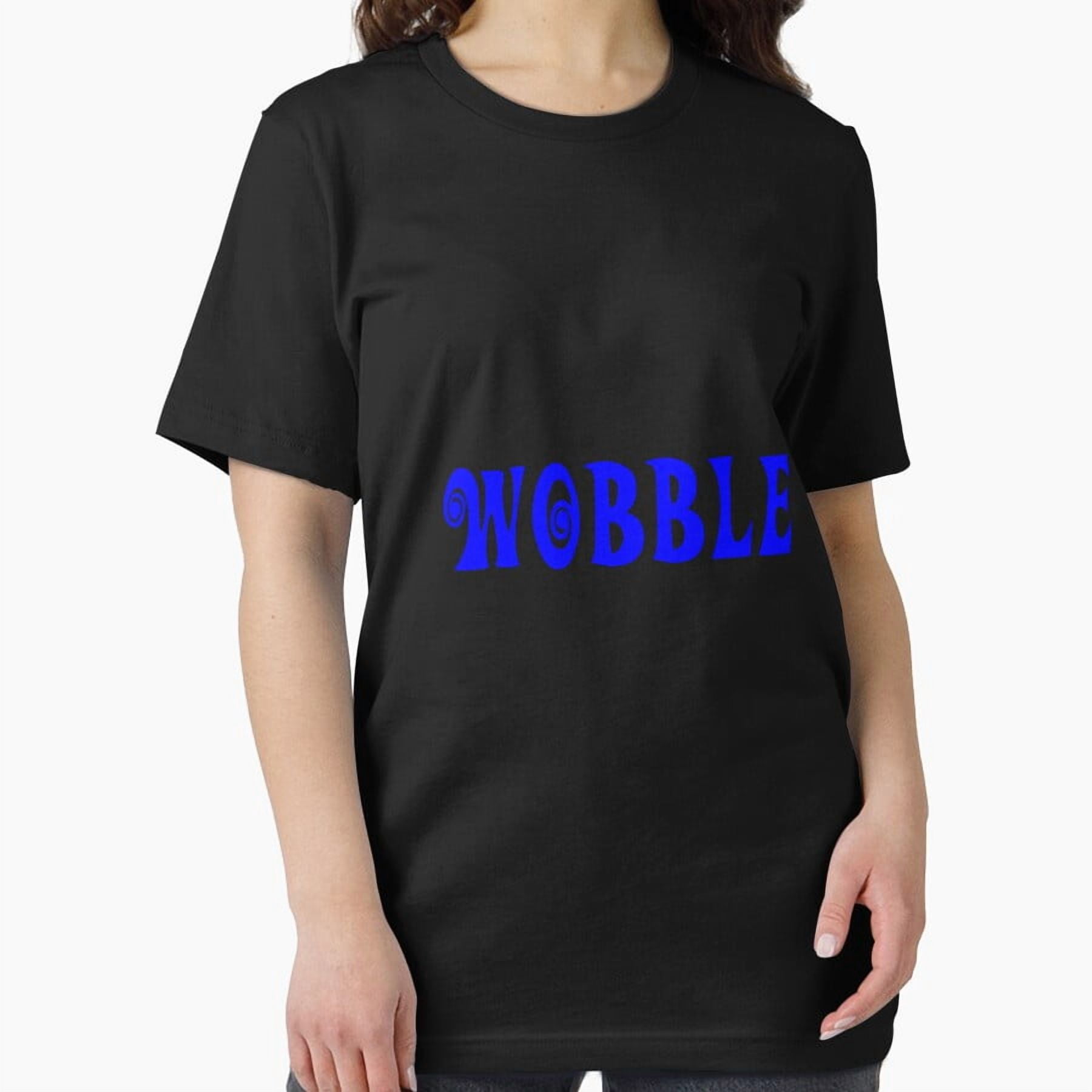 Wobble Blue Abstract Motion Color Splash Art Unisex T-Shirt, up to size ...