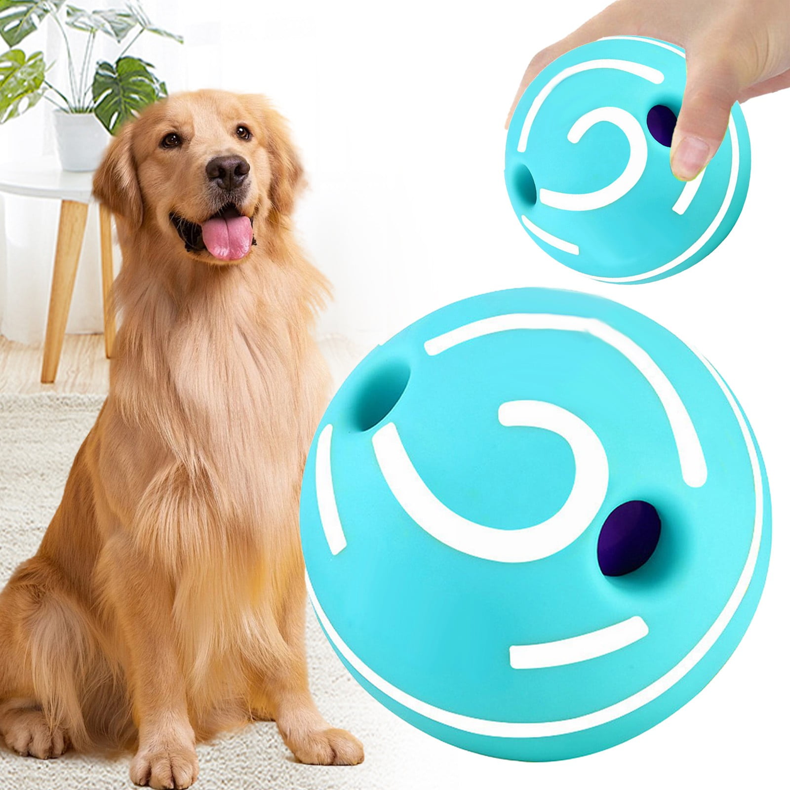 Wobble Giggle For Dogs Interactive Pet Toy Funny Giggle Sounds Teeth ...