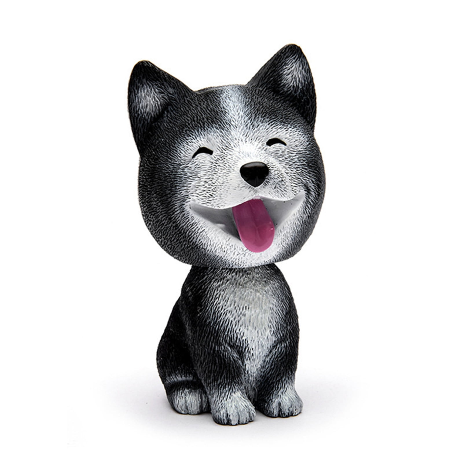Wobble Shaking Head Dog Dolls Ornaments Resin Bobblehead Husky Poodle ...