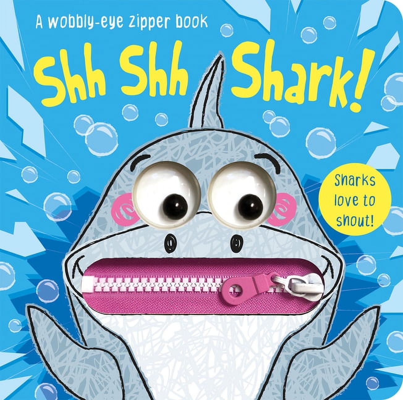Wobbly-Eye Zipper Books Shh Shh Shark!, (Board Book) - Walmart.com