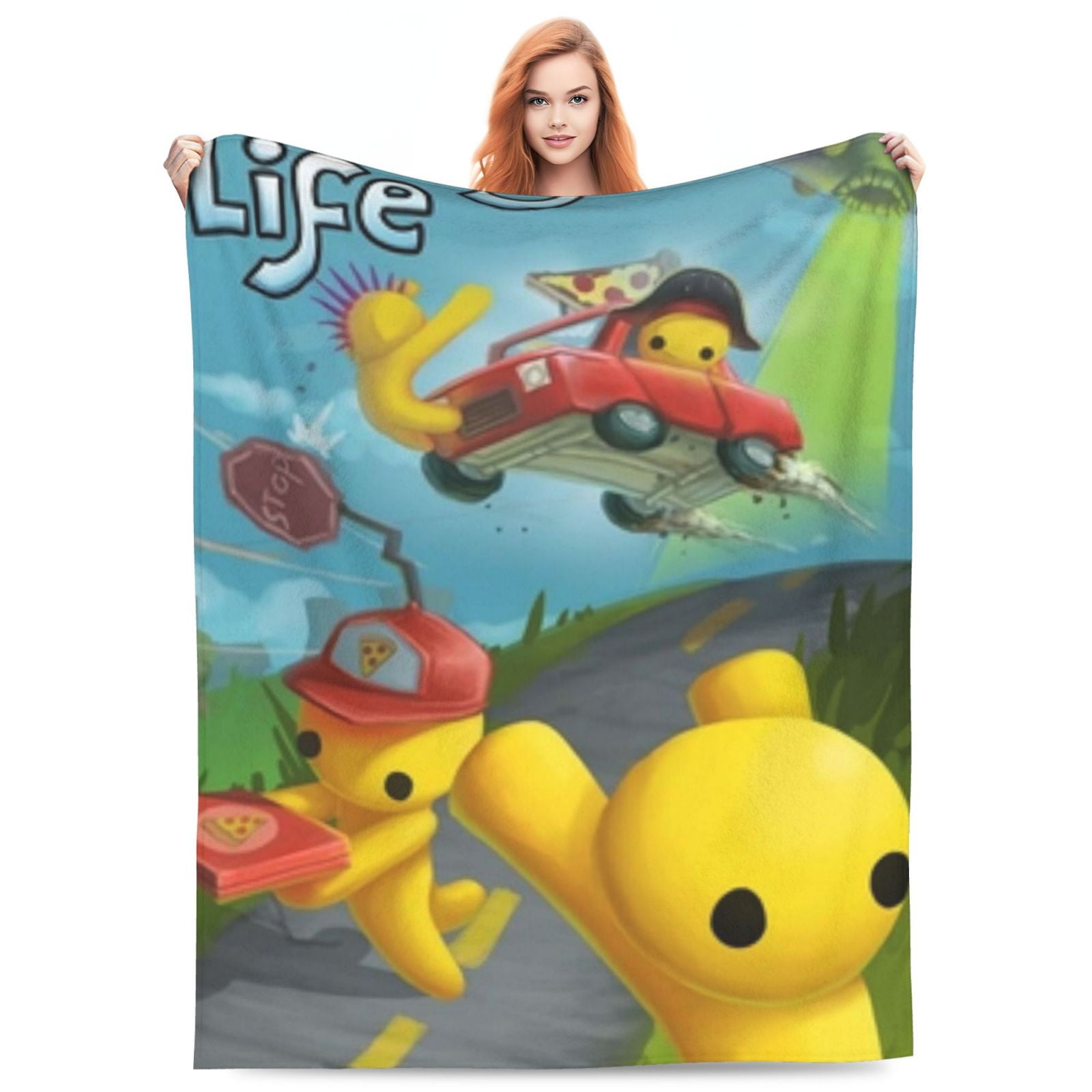 Wobbly Life Game Flannel Blanket Ultra-Soft Micro Fleece Throw Blanket ...