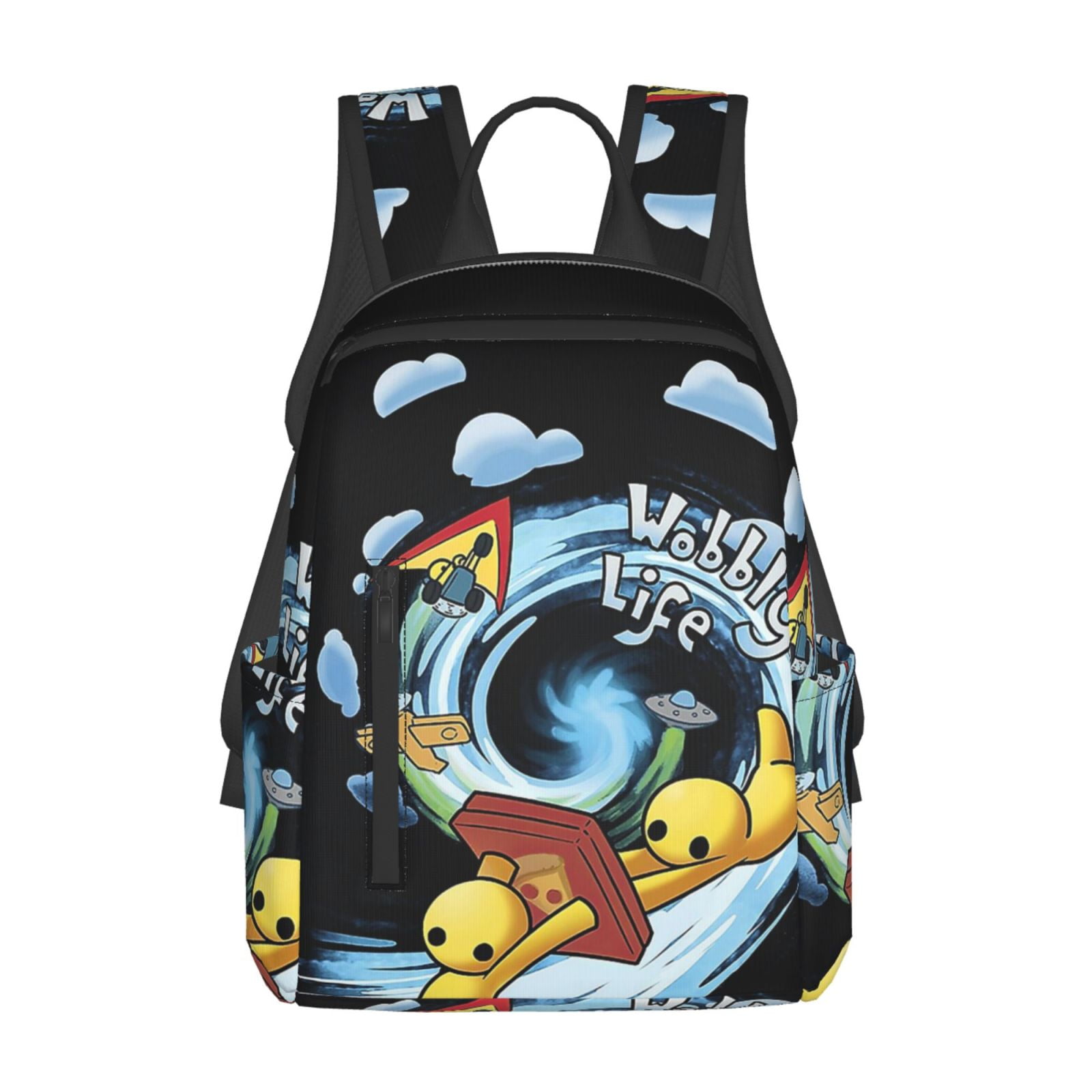 Wobbly Life Poster Backpack Student School Bag Bookbag Satchel ...