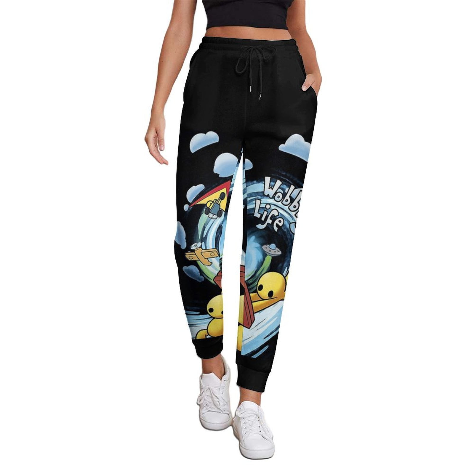 Wobbly Life Poster Womens Sweatpants Joggers Pants Trousers Casual 3D ...