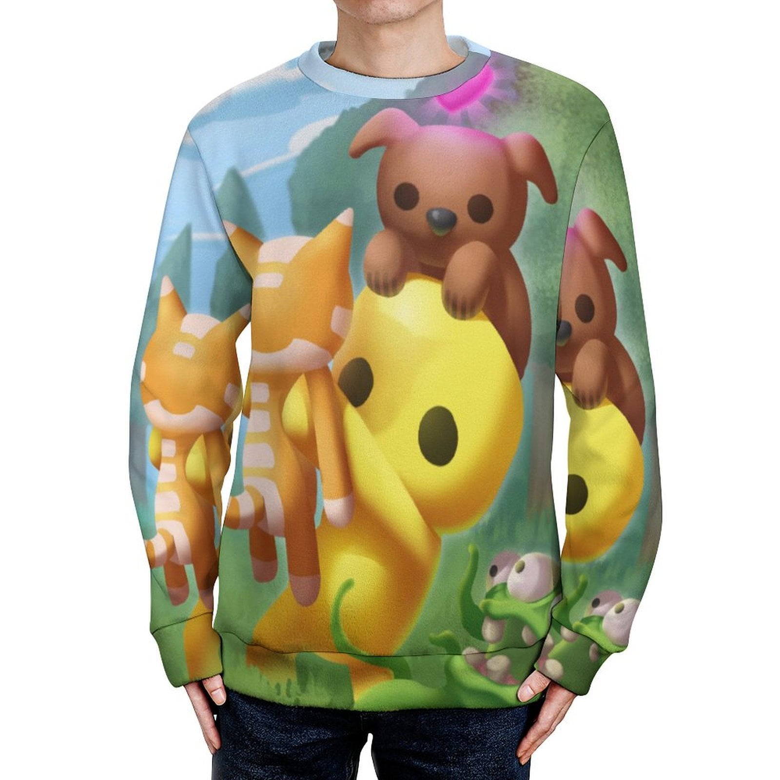 Wobbly Life Unisex Sweater Long Sleeve Fall Casual Crewneck Tops ...