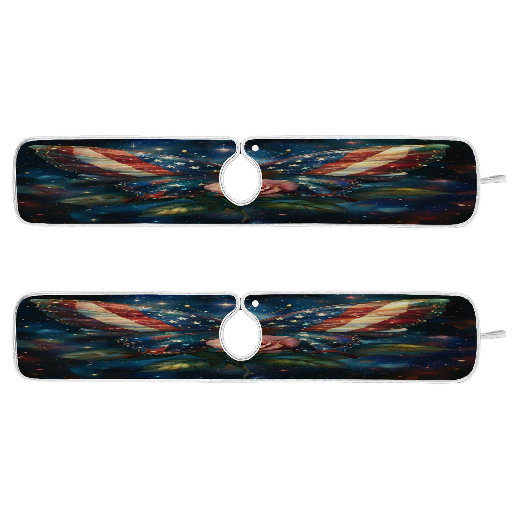 Wobogo American Flag Butterfly Faucet Drying Mat Set of 2 Sponge ...