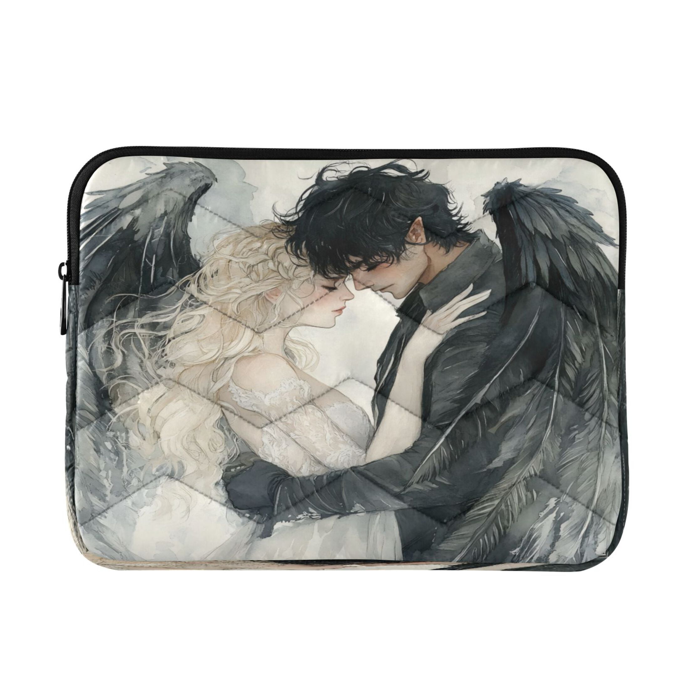 Wobogo Angel Devil Laptop Sleeve 15.7 inch Lightweight Zipper Design ...