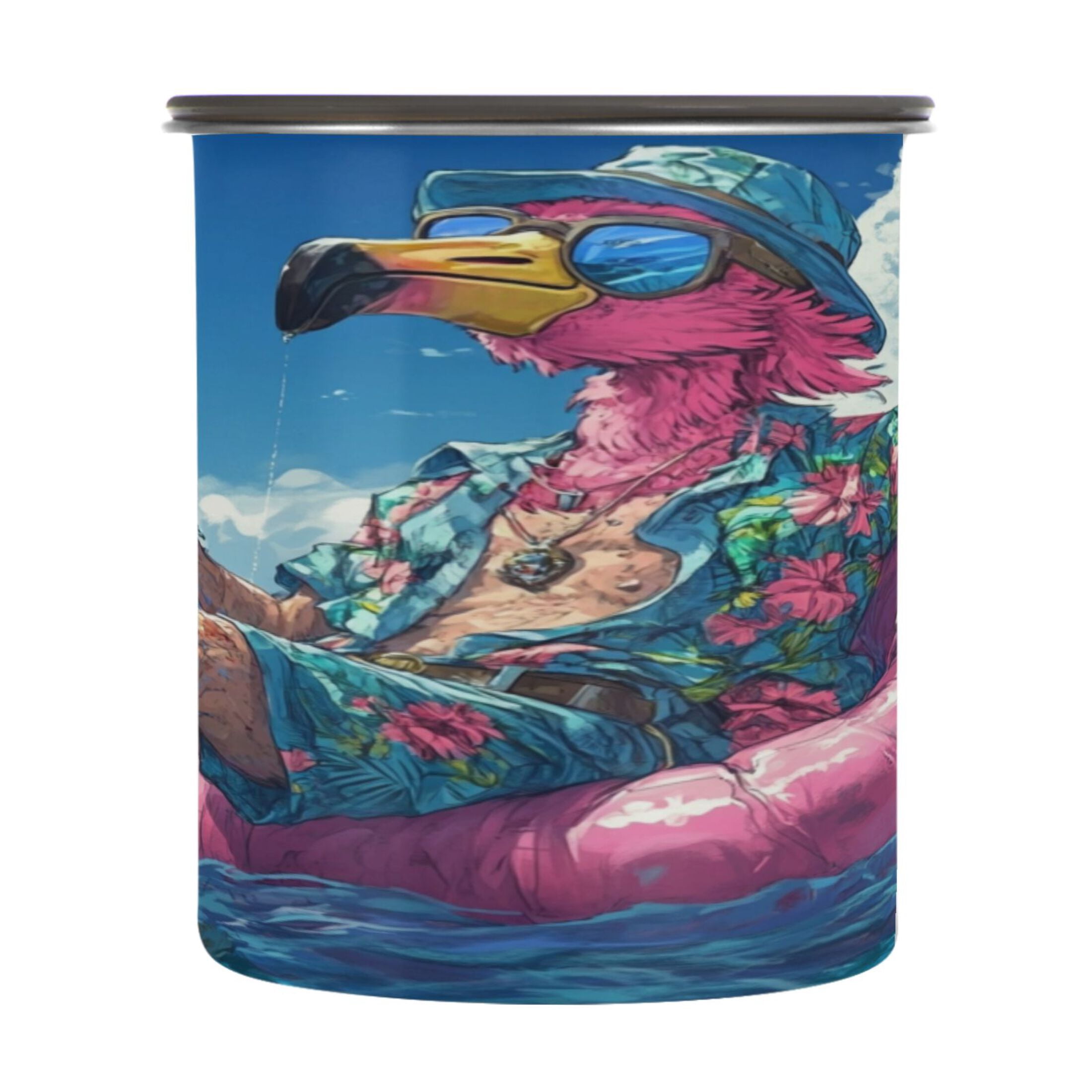 Wobogo Anime Flamingo Food Storage Jars 304 Food Grade Stainless Steel ...