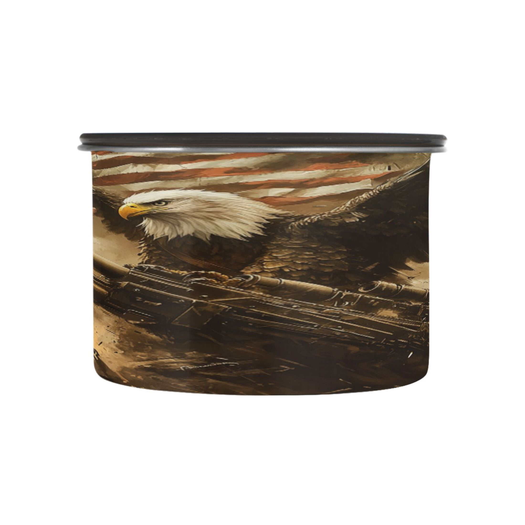 Wobogo Bald Eagle Cannon Food Storage Jars 304 Food Grade Stainless ...