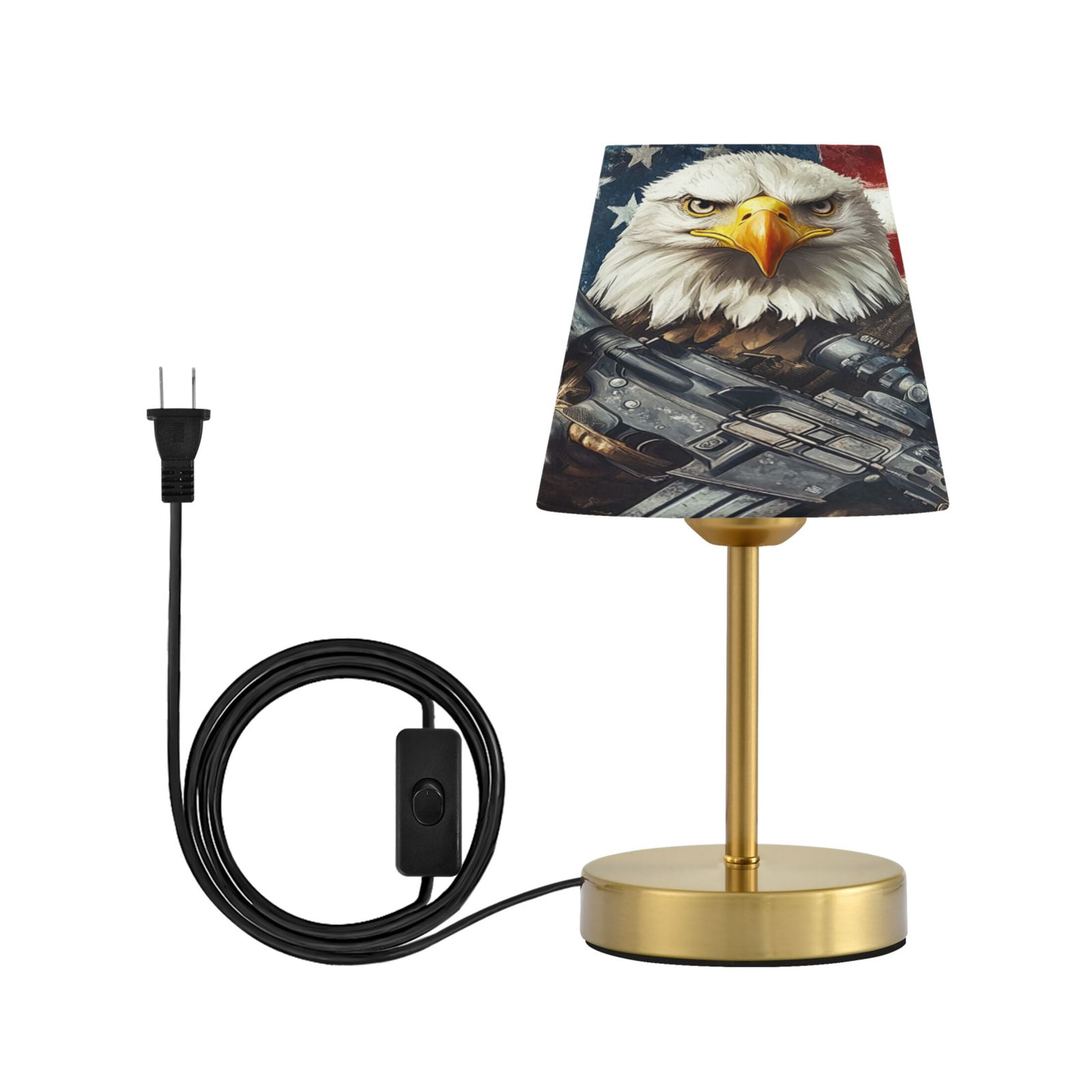 Wobogo Bald Eagle Table Lamps Three-channel Adjustable Lighted Antique ...