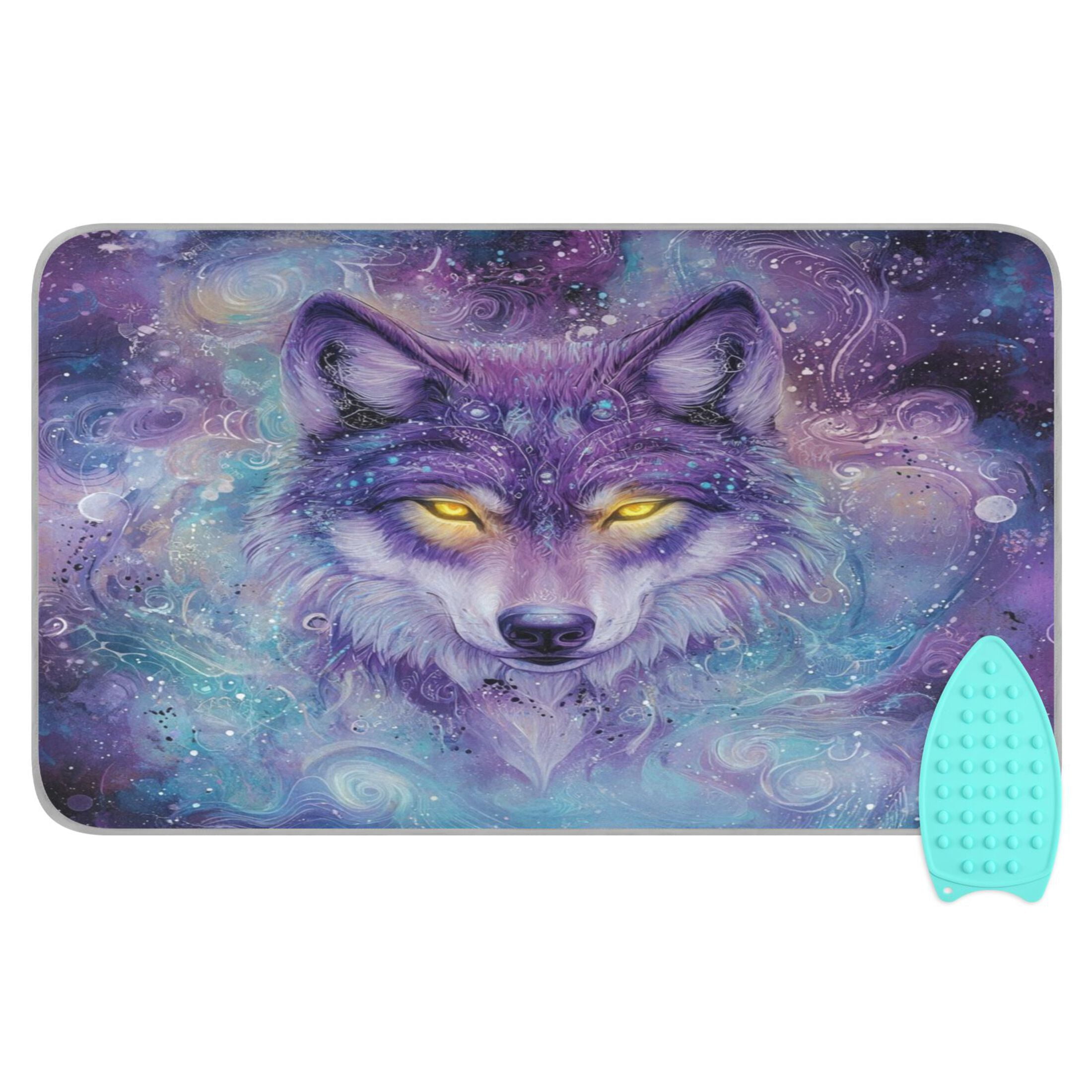 Wobogo Beautiful Fantasy Wolf Ironing Mat Blanket Quilted Washer Dryer ...