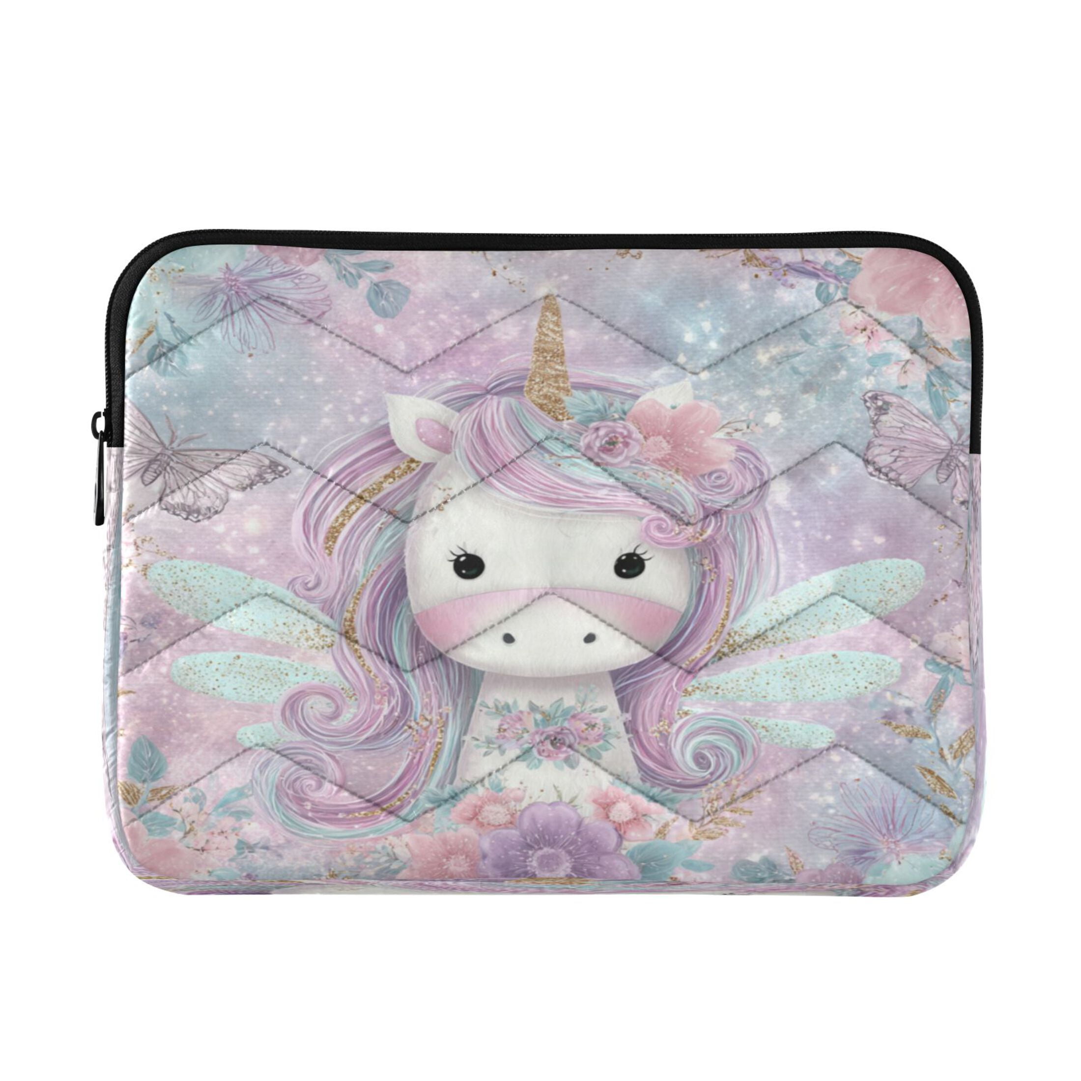 Wobogo Beautiful Unicorn Laptop Sleeve 13.4 inch Lightweight Zipper ...