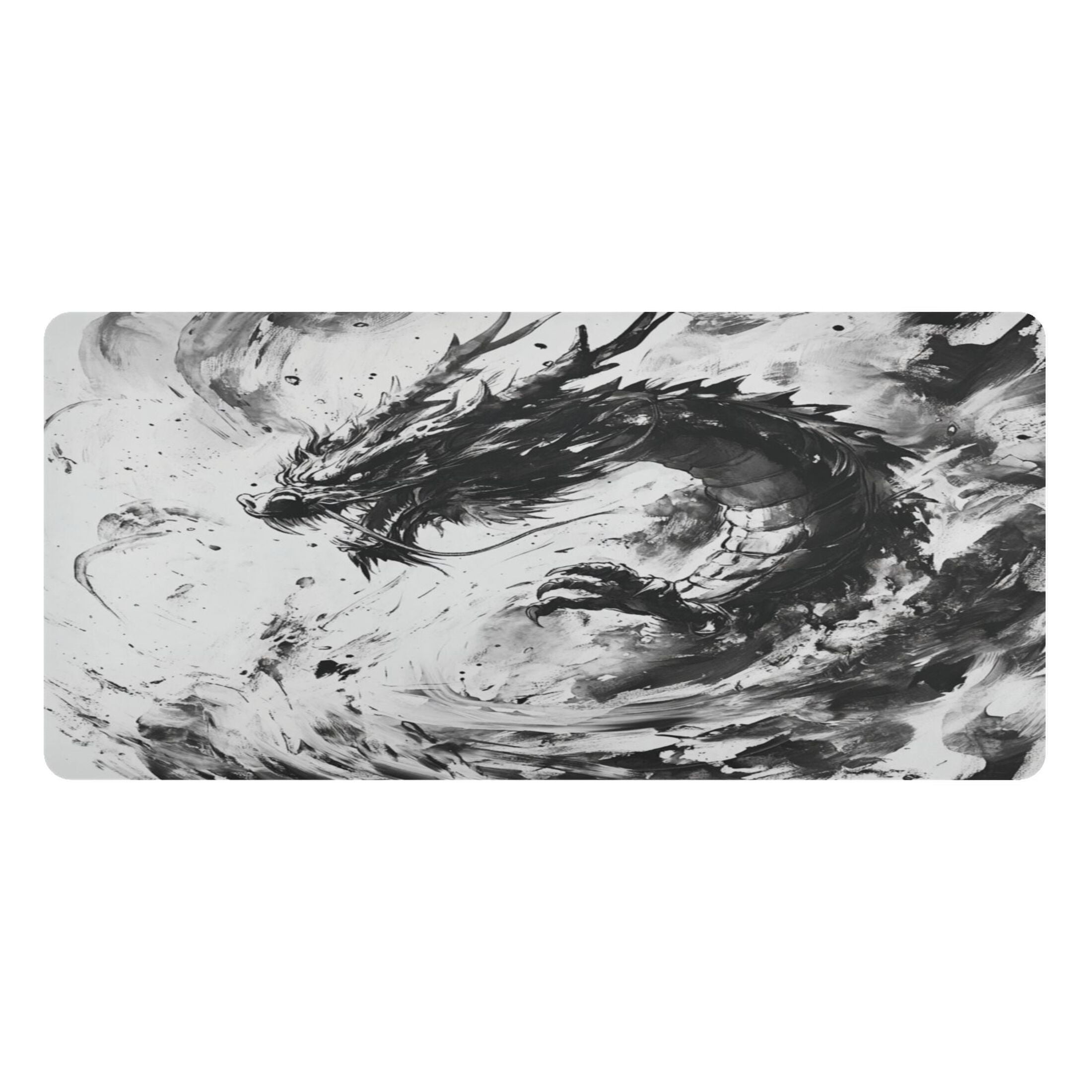 Wobogo Black Dragon Gaming Mouse Pad Non-slip Leather Desk Mat Water ...