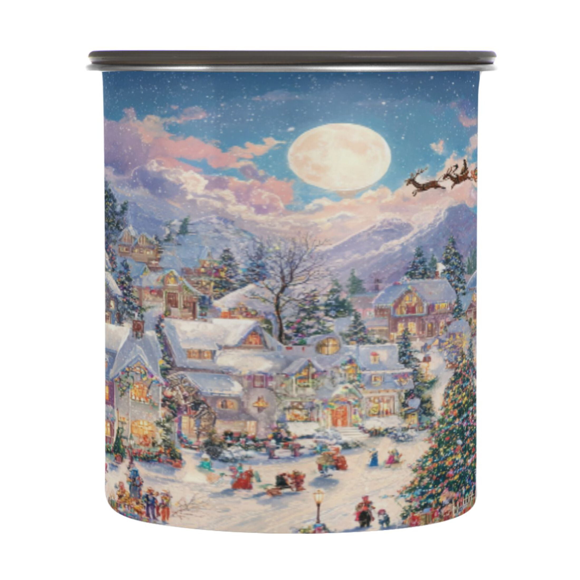 Wobogo Christmas Eve Food Storage Jars 304 Food Grade Stainless Steel ...