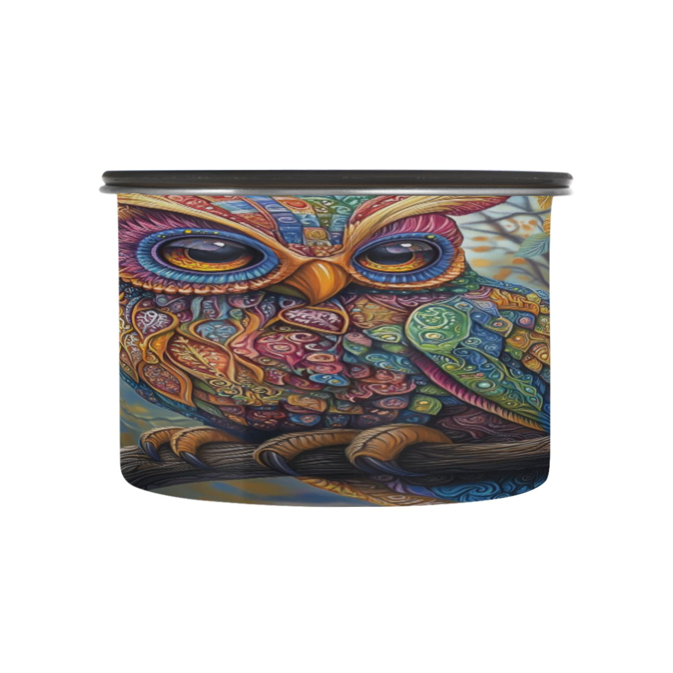 Wobogo Complex Camo Owls Food Storage Jars 304 Food Grade Stainless ...