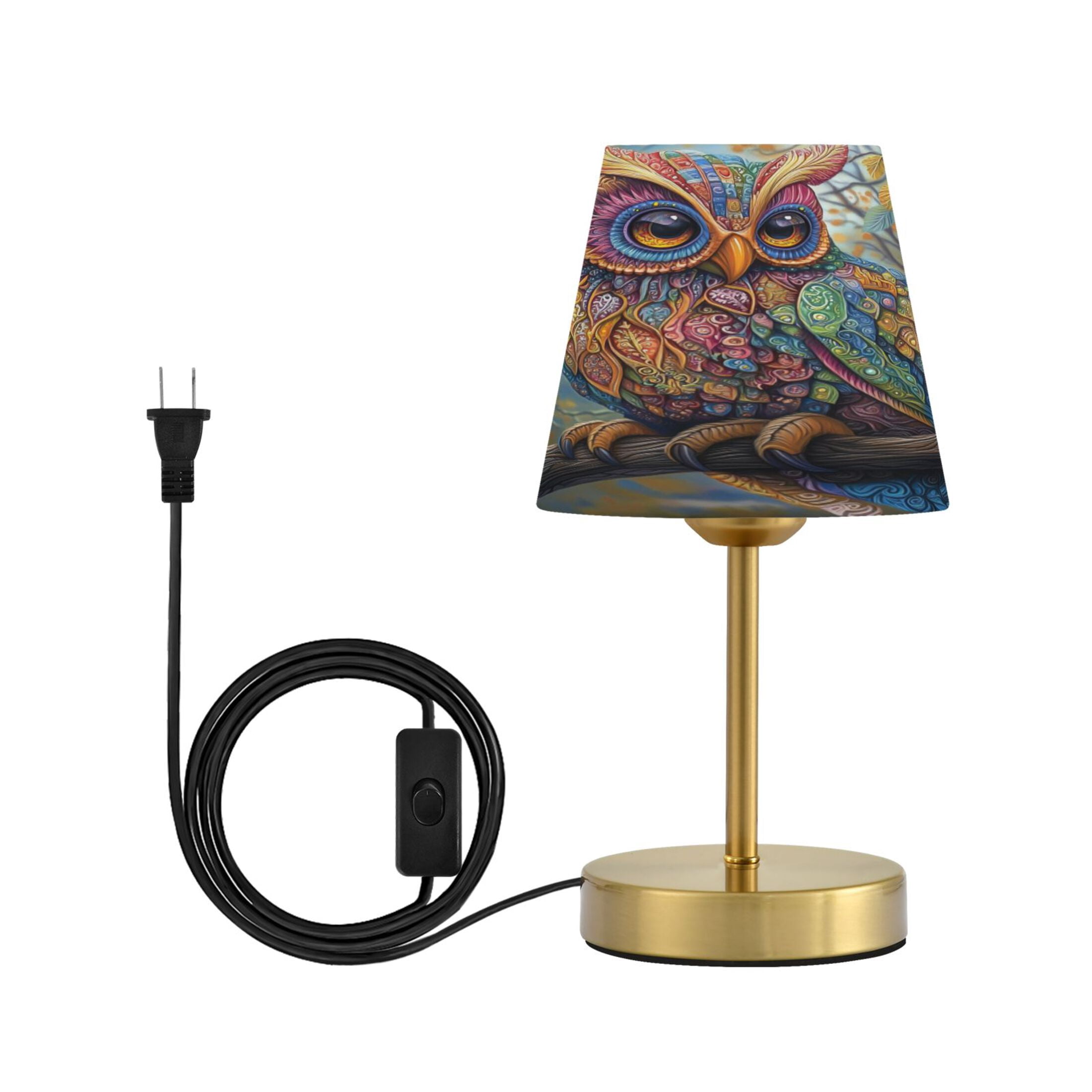 Wobogo Complex Camo Owls Table Lamps Three-channel Adjustable Lighted ...