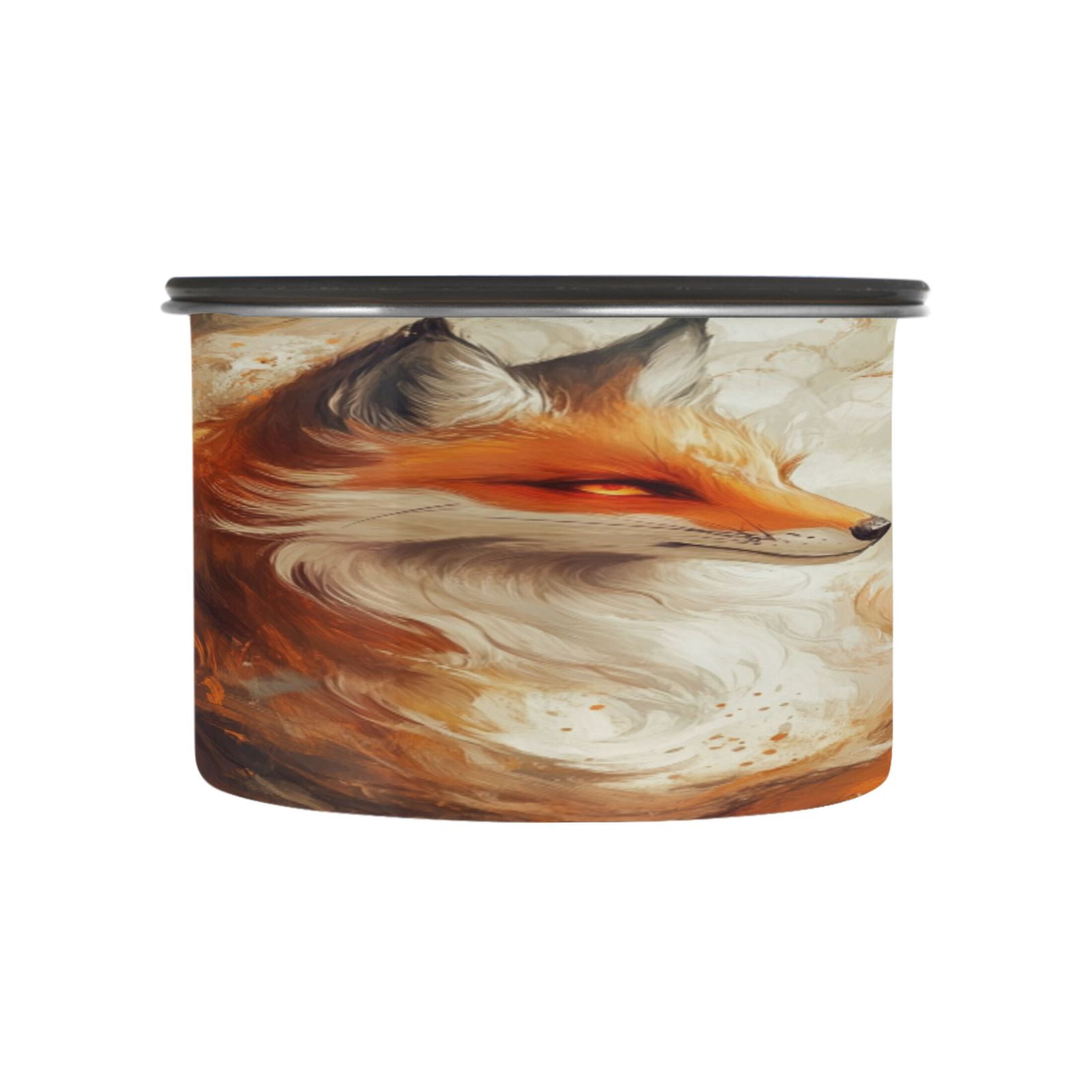 Wobogo Cool Orange Fox Food Storage Jars 304 Food Grade Stainless Steel ...