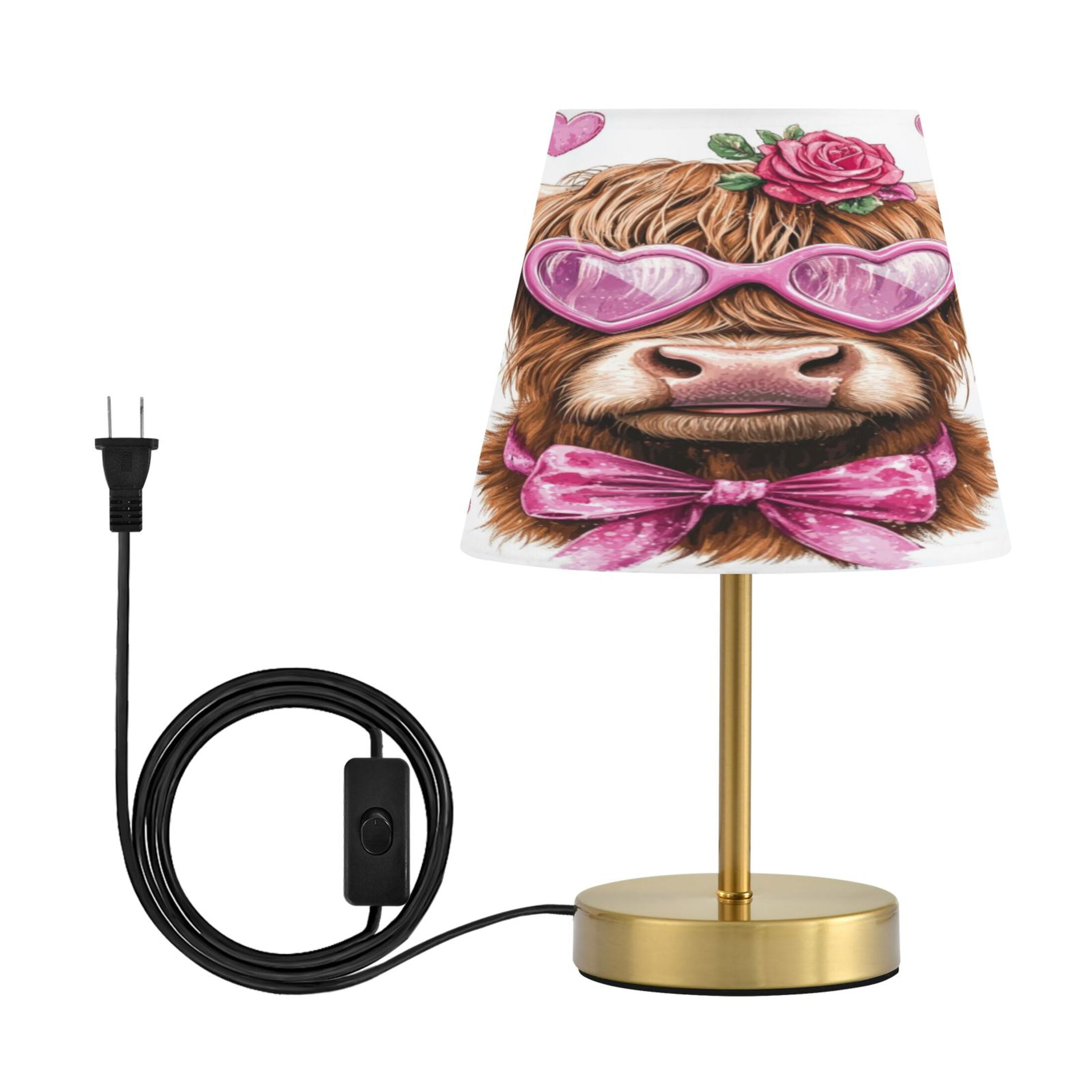 Wobogo Cow with Love Pattern Table Lamps Three-channel Adjustable ...