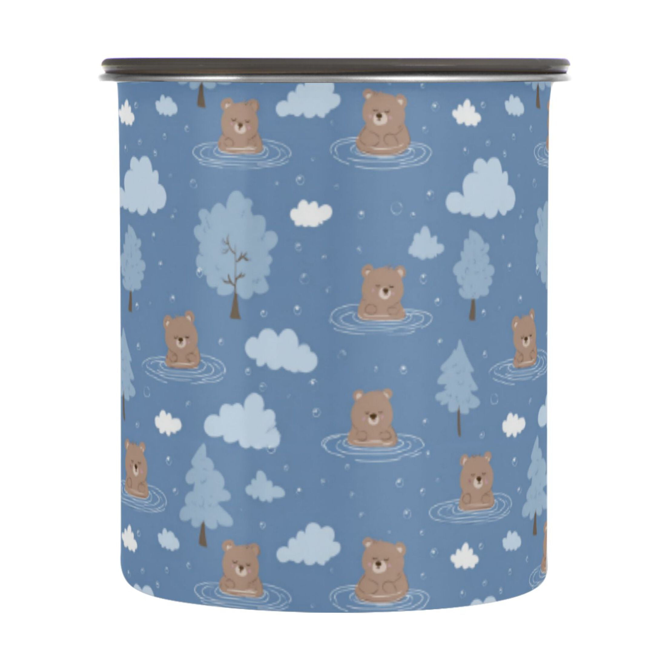 Wobogo Cute Bear Character Food Storage Jars 304 Food Grade Stainless ...