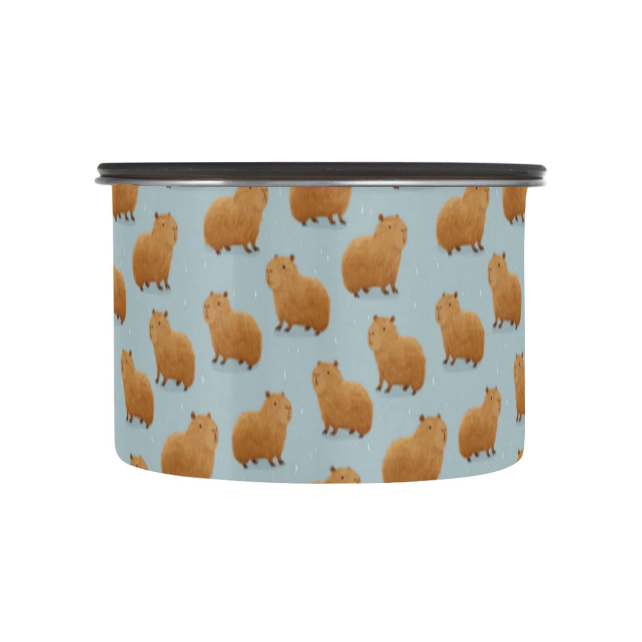 Wobogo Cute Capybara Food Storage Jars 304 Food Grade Stainless Steel ...