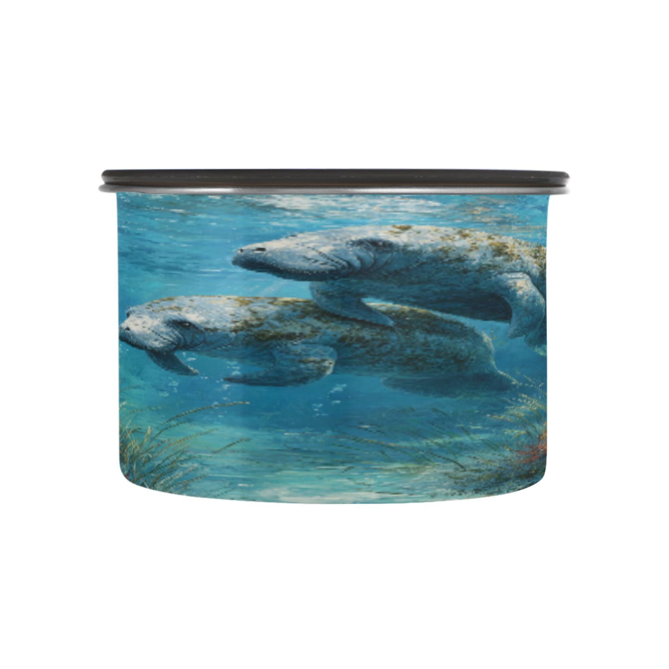 Wobogo Cute Manatee Food Storage Jars 304 Food Grade Stainless Steel ...
