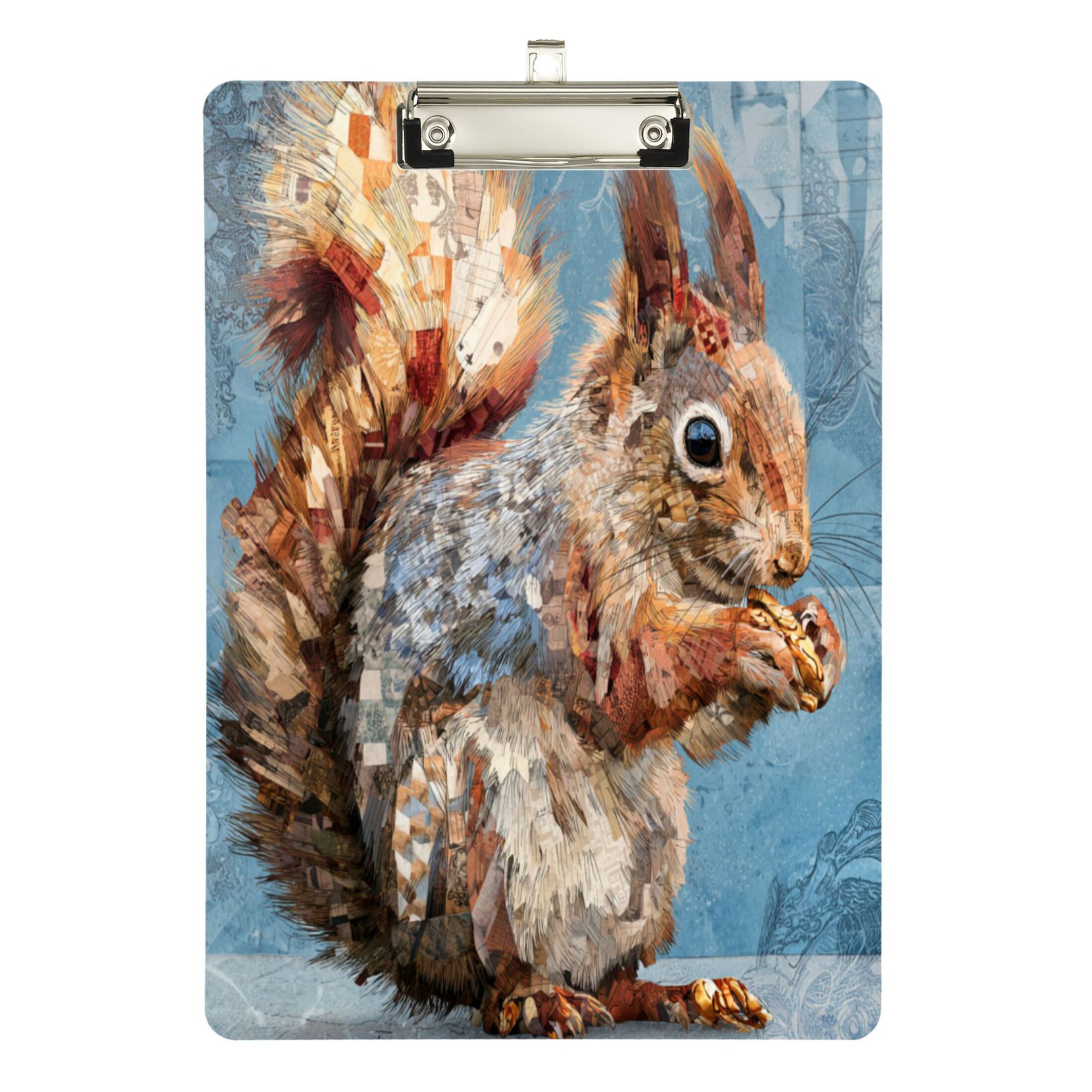 Wobogo Cute Squirrel Acrylic Writing Pad Silver Clip Stardard Size A4 ...
