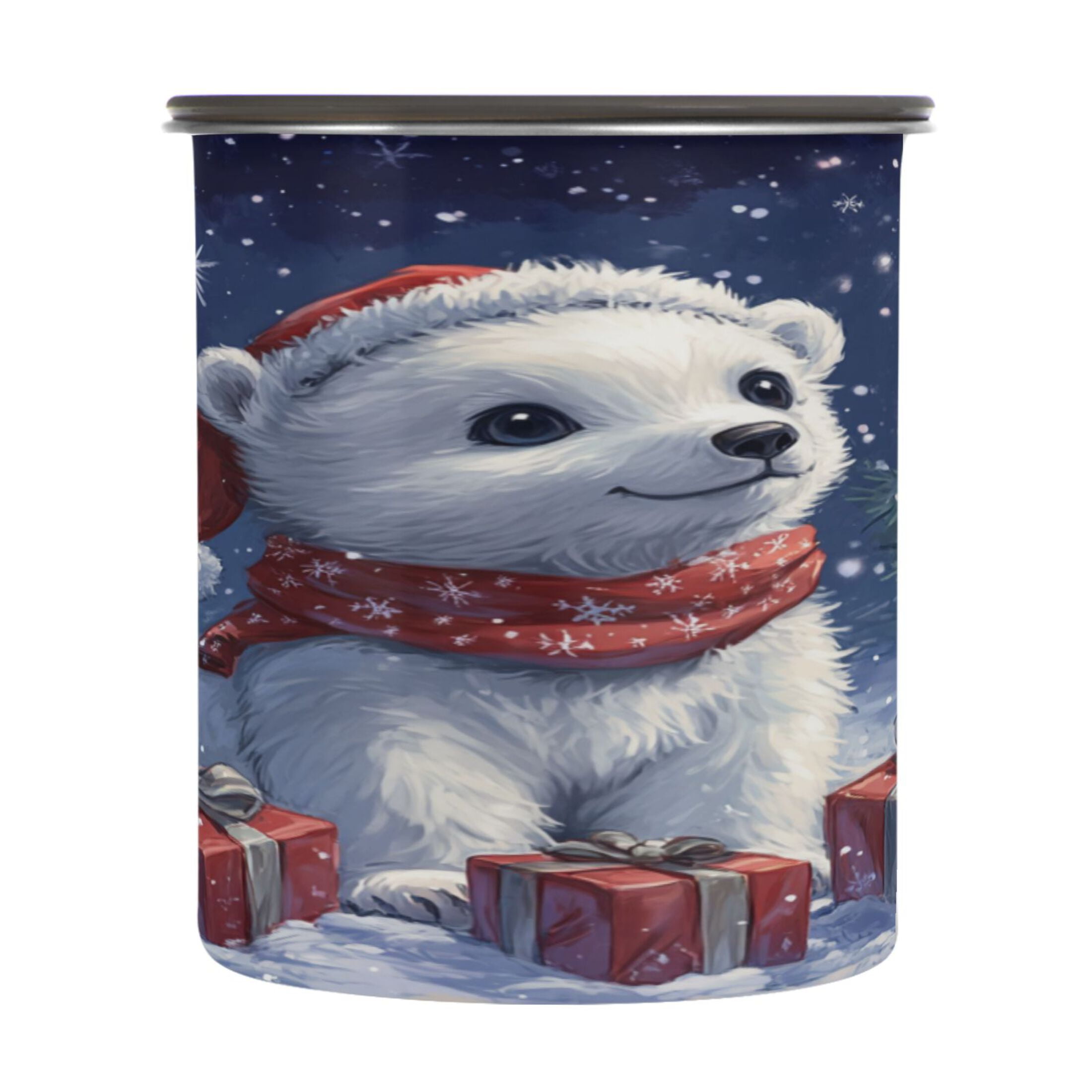 Wobogo A Cute White Polar Bear Food Storage Jars 304 Food Grade ...