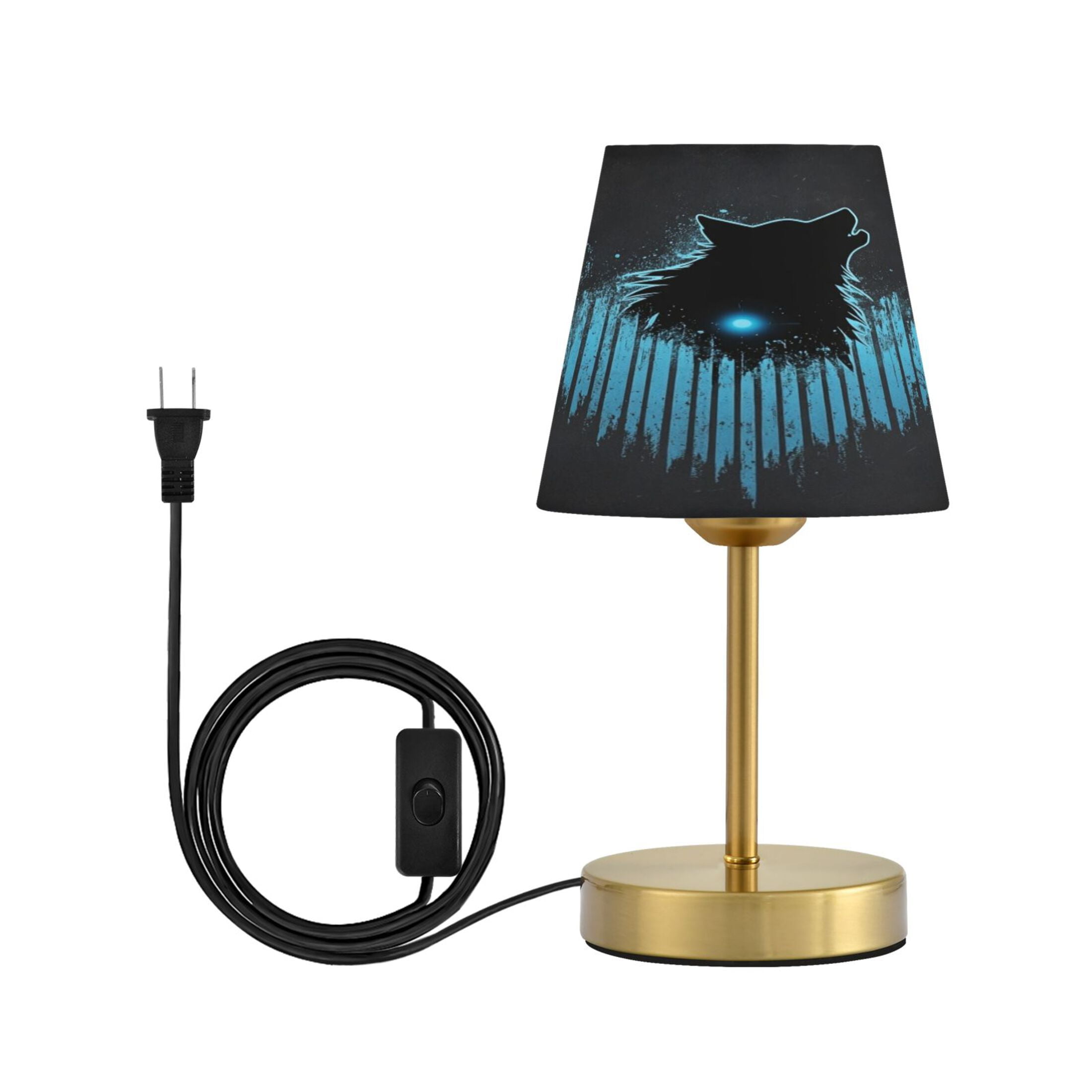 Wobogo Dark Wolf Blue Wave Table Lamps Three-channel Adjustable Lighted ...