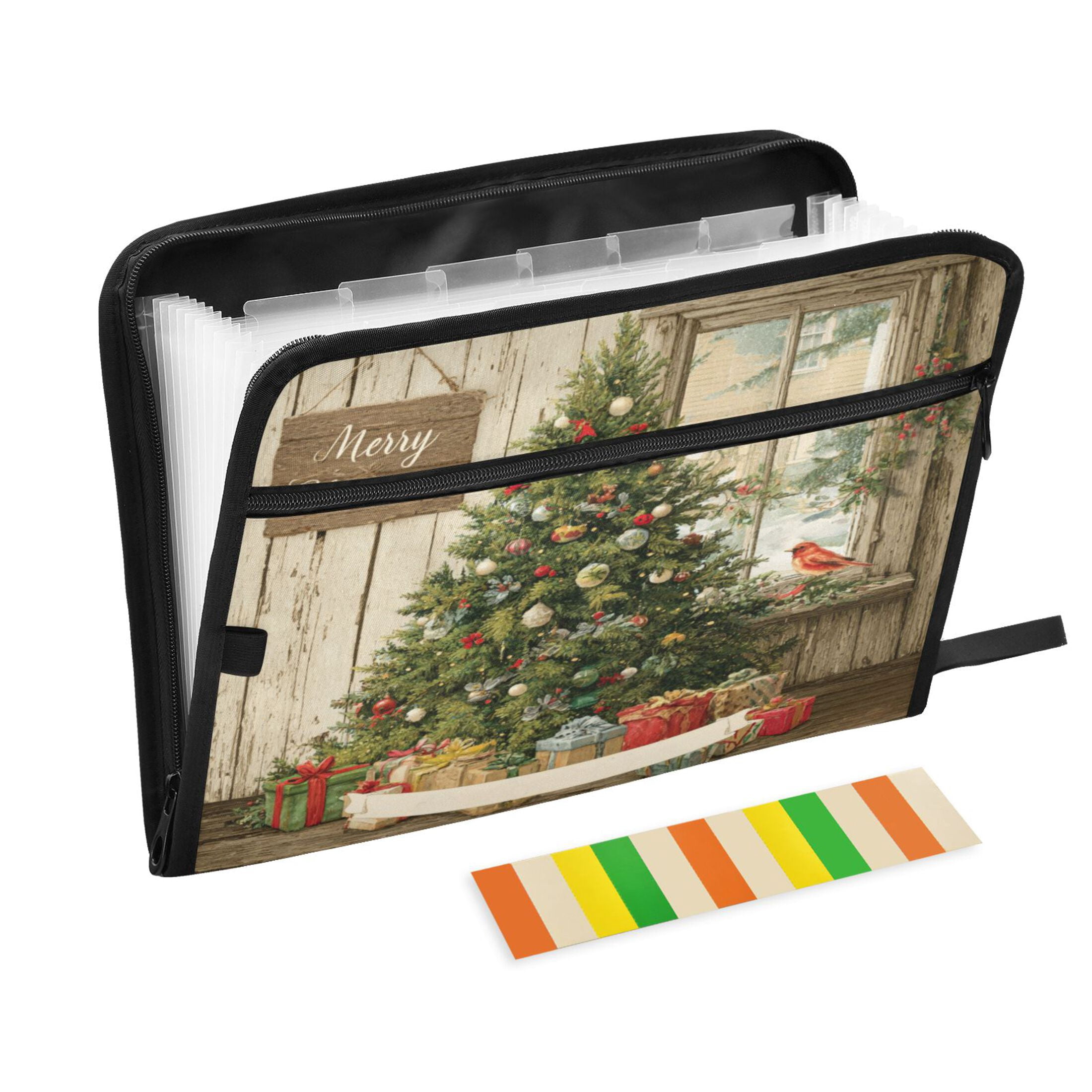 Wobogo Dazzling Christmas Tree Expanding File Folder Letter Size ...