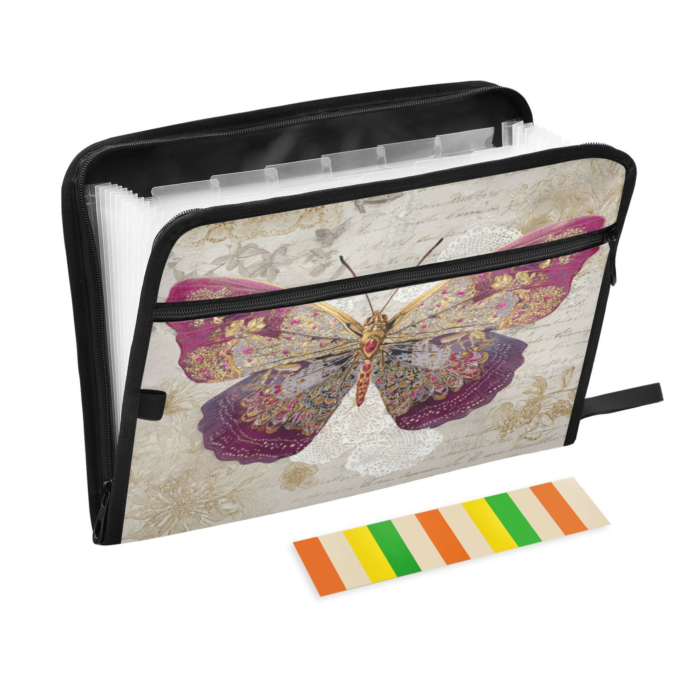 Wobogo Dreamy Butterfly Expanding File Folder Letter Size Accordion ...