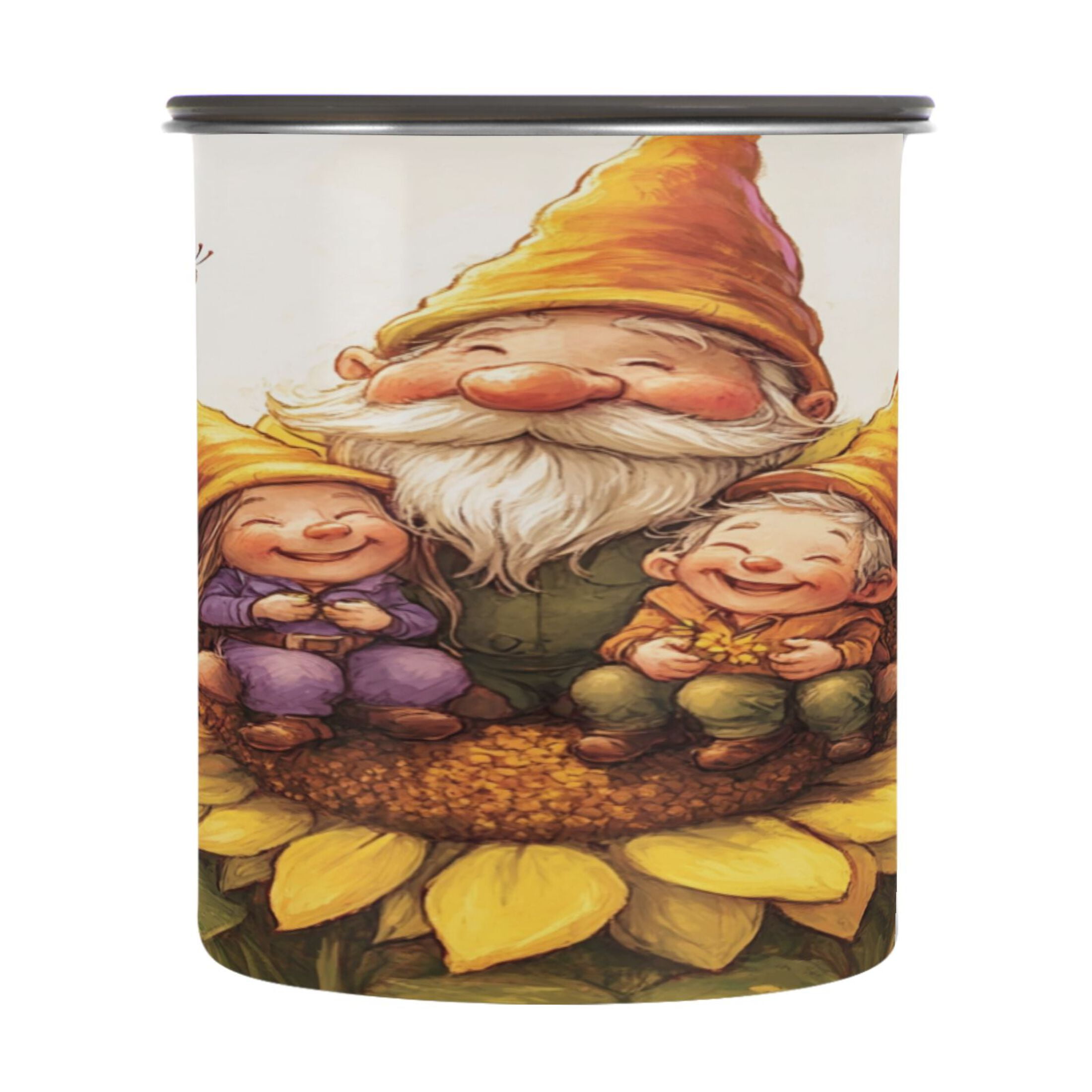 Wobogo Dwarf Elves Sunflower Food Storage Jars 304 Food Grade Stainless ...