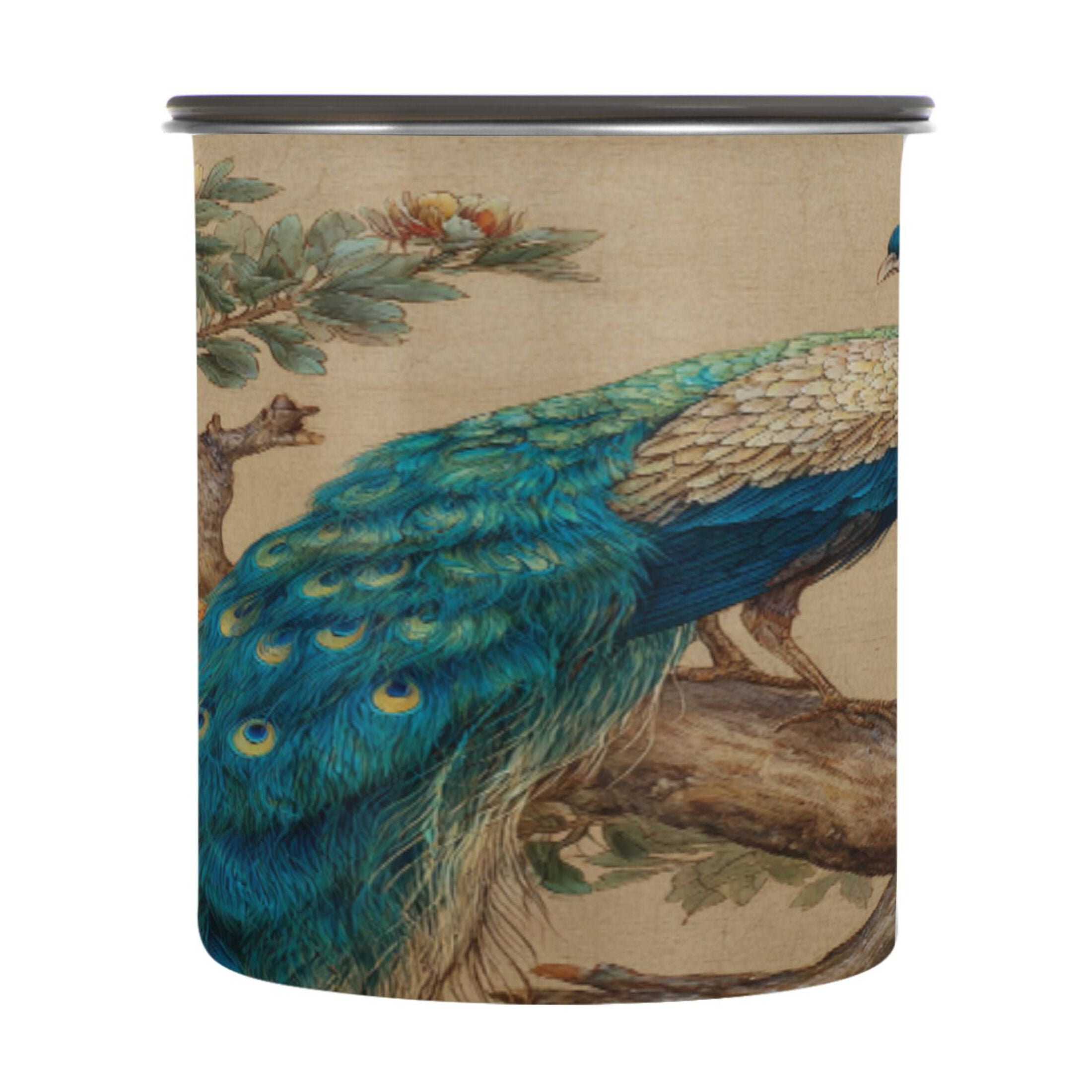 Wobogo Elegent Peacock Food Storage Jars 304 Food Grade Stainless Steel ...