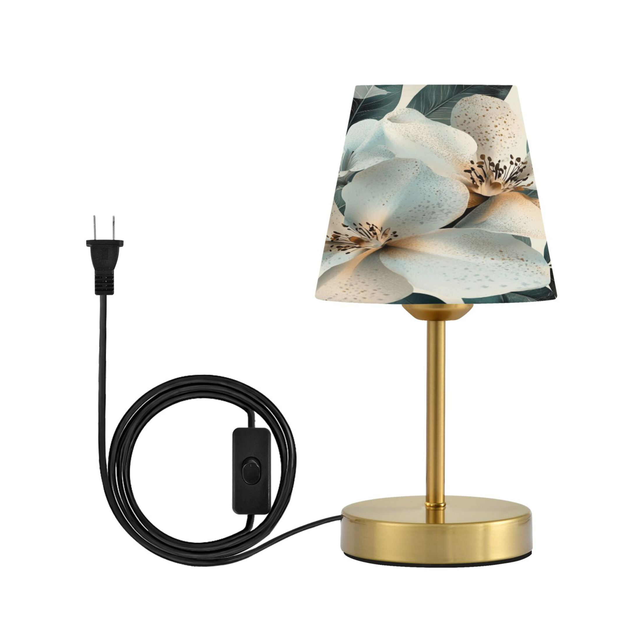 Wobogo Exotic White Flowers Table Lamps Three-channel Adjustable ...