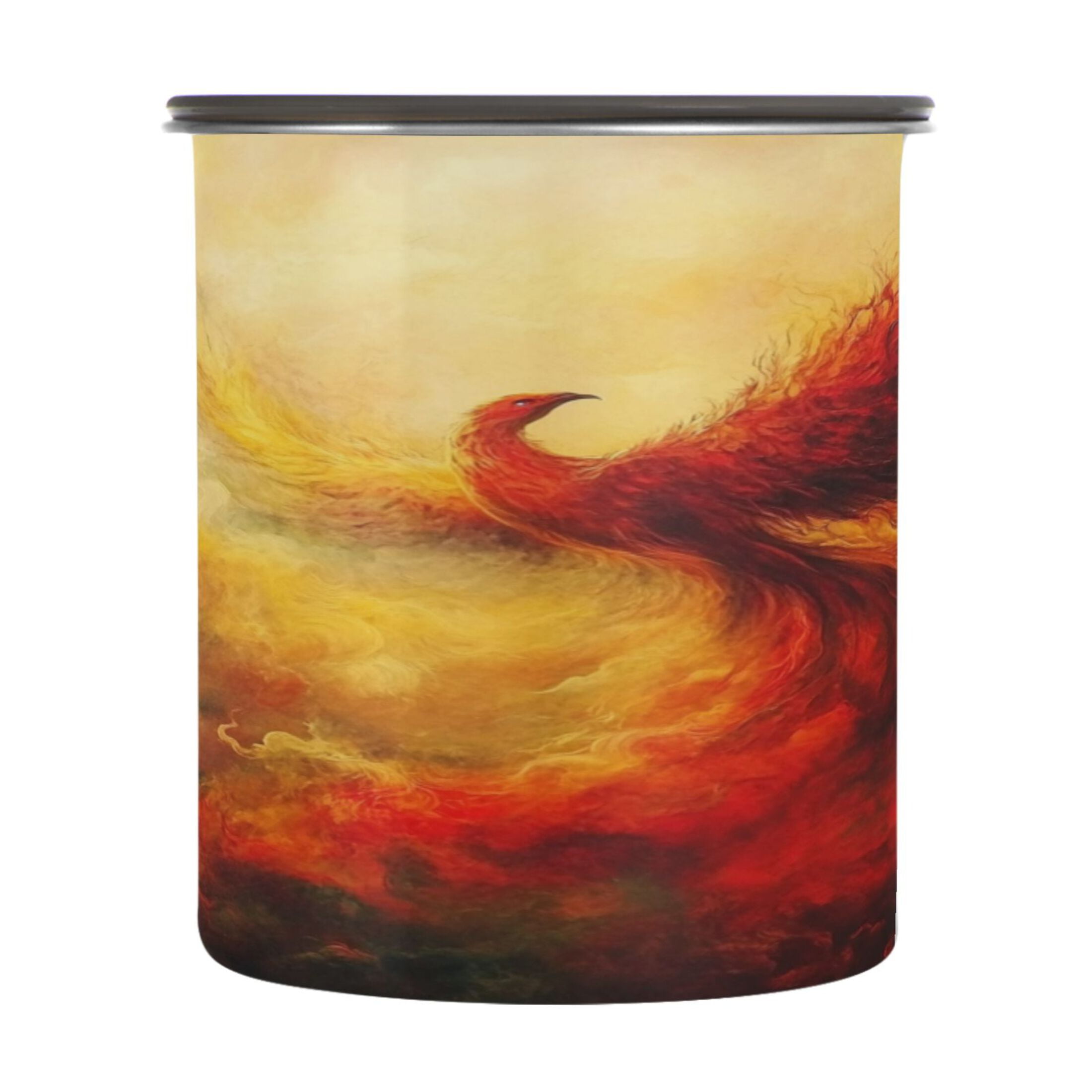 Wobogo Fire Phoenix Patterns Food Storage Jars 304 Food Grade Stainless ...