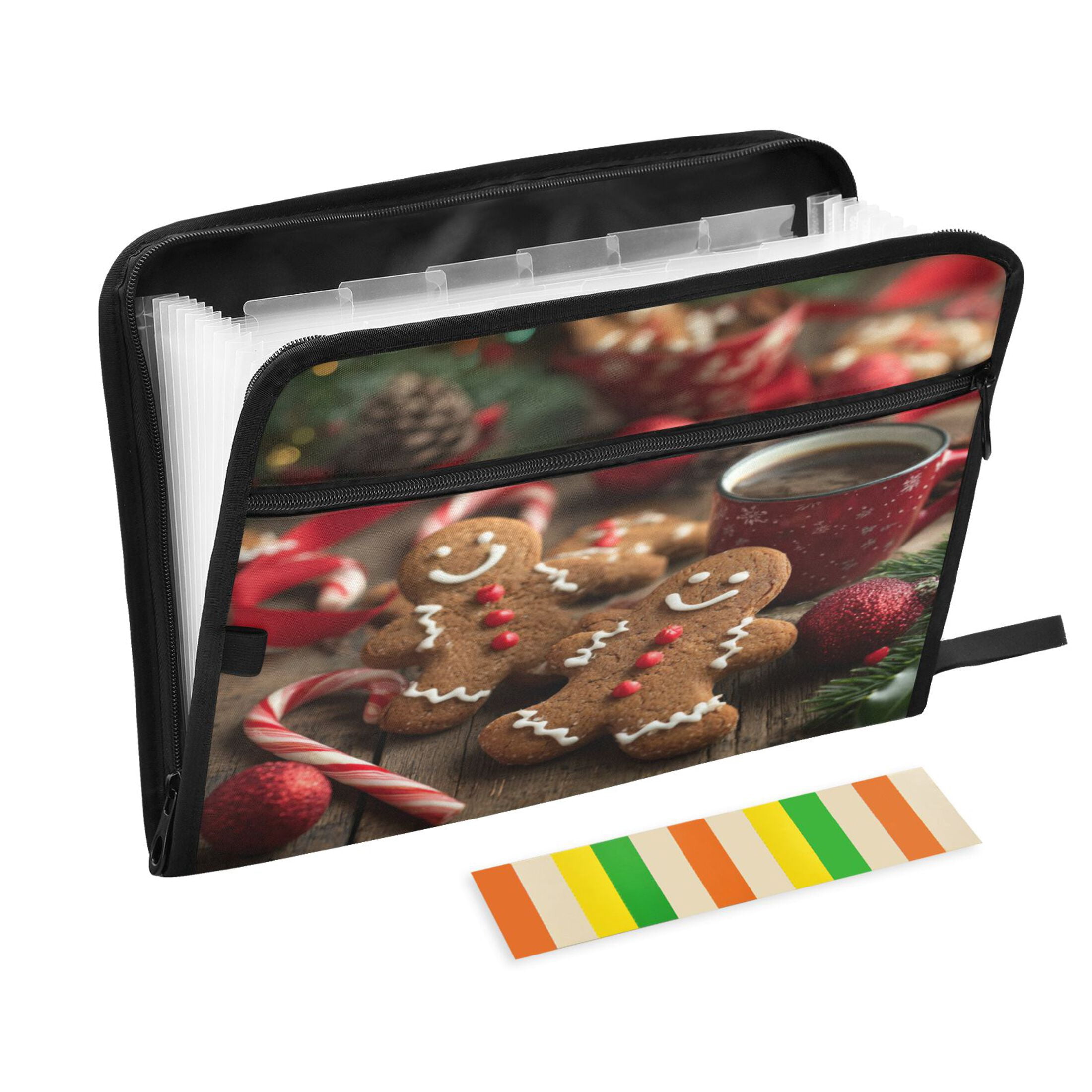 Wobogo Gingerbread Cookies Expanding File Folder Letter Size Accordion ...