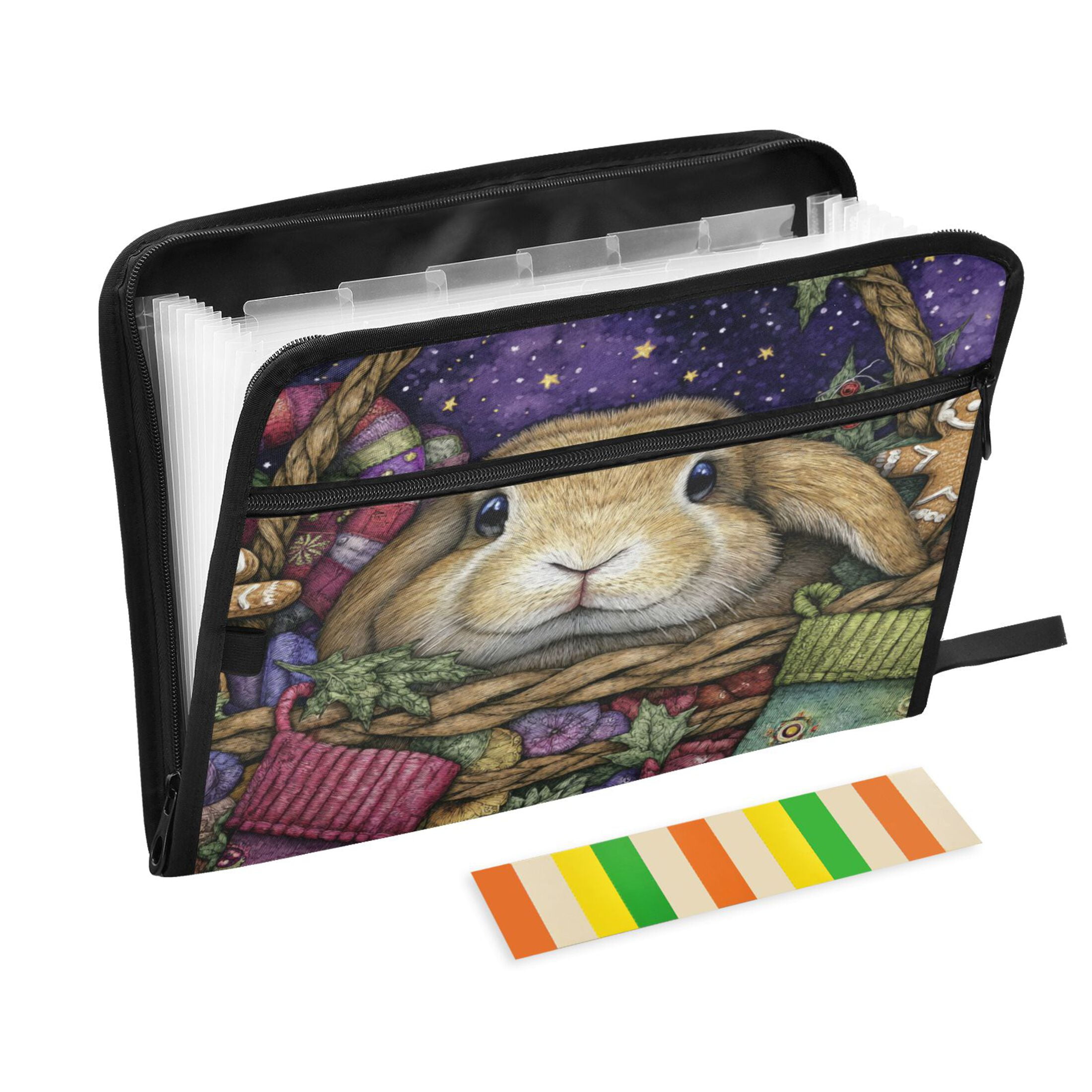 Wobogo Gingerbread Rabbit Expanding File Folder Letter Size Accordion ...