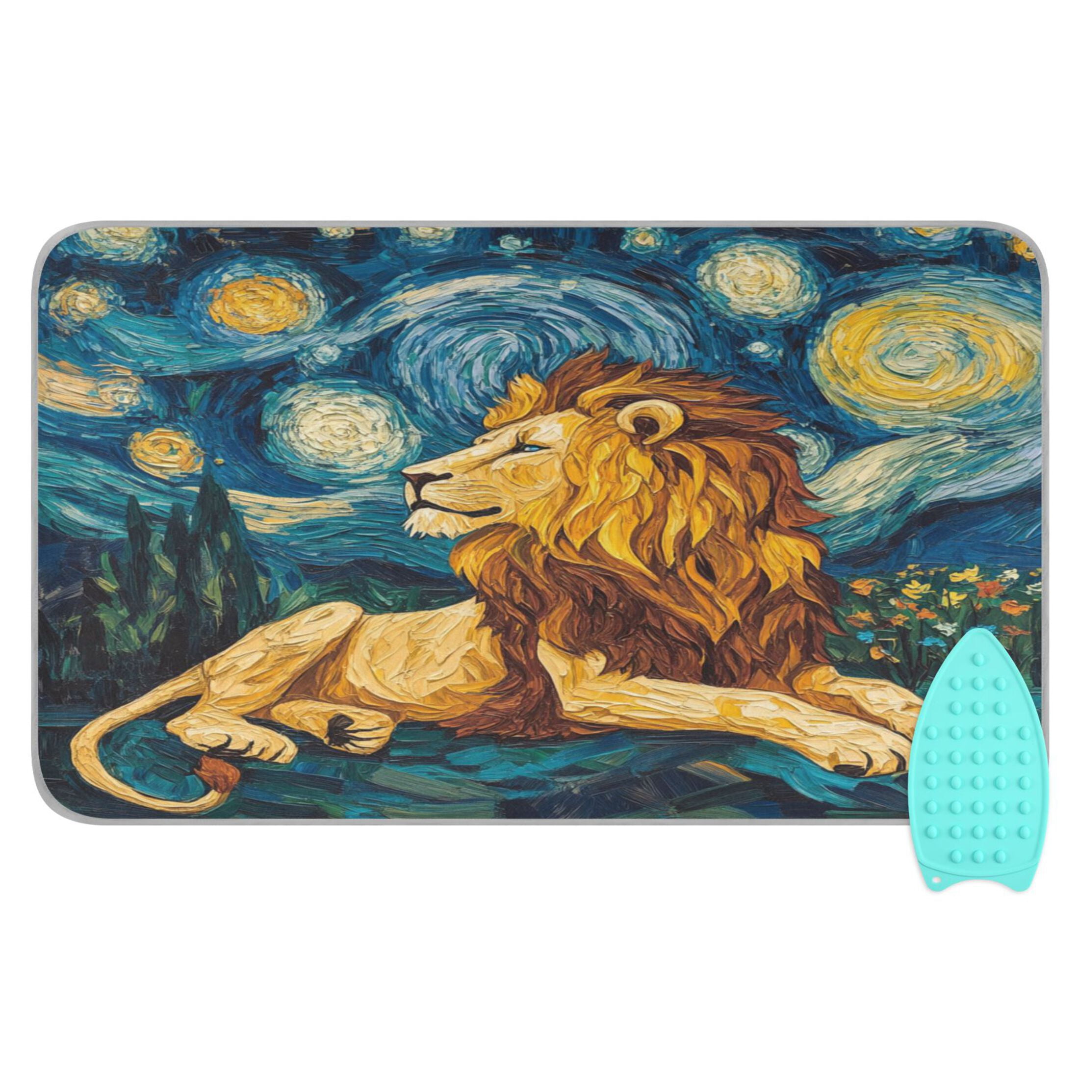 Wobogo Golden Lion King Ironing Mat Blanket Quilted Washer Dryer Heat ...