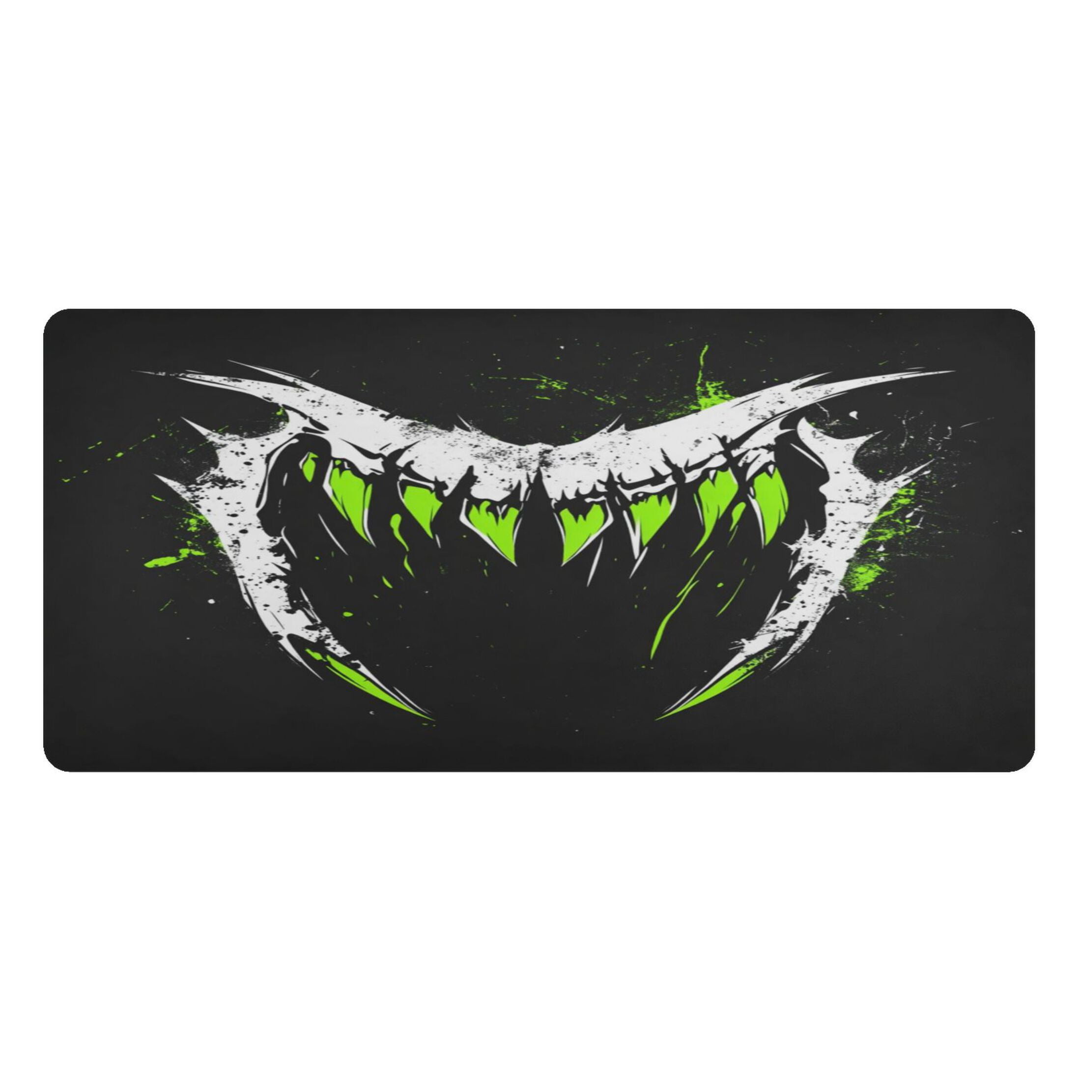 Wobogo Green Fangs Gaming Mouse Pad Non-slip Leather Desk Mat Water ...
