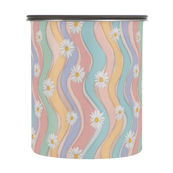 Wobogo Groovy Pastel Daisy Food Storage Jars 304 Food Grade Stainless ...