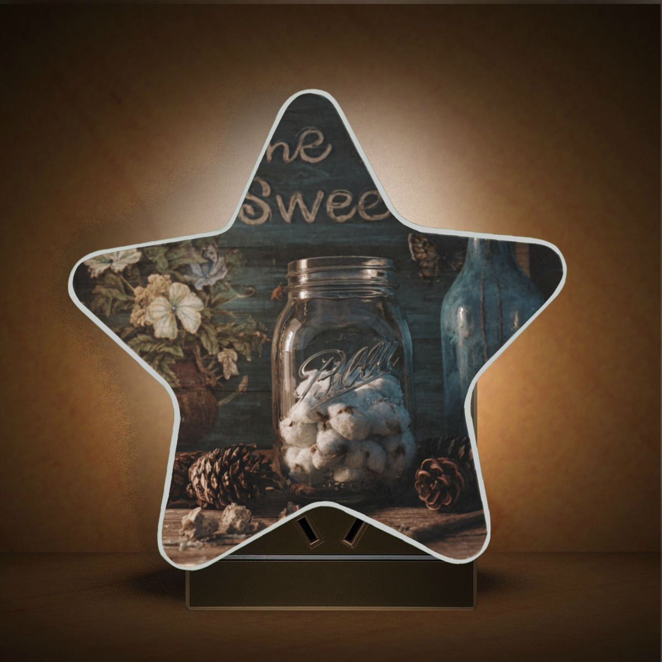 Wobogo Home Sweet LED Star Night Light 0.2 Watt Wall Plug Dusk to Dawn ...
