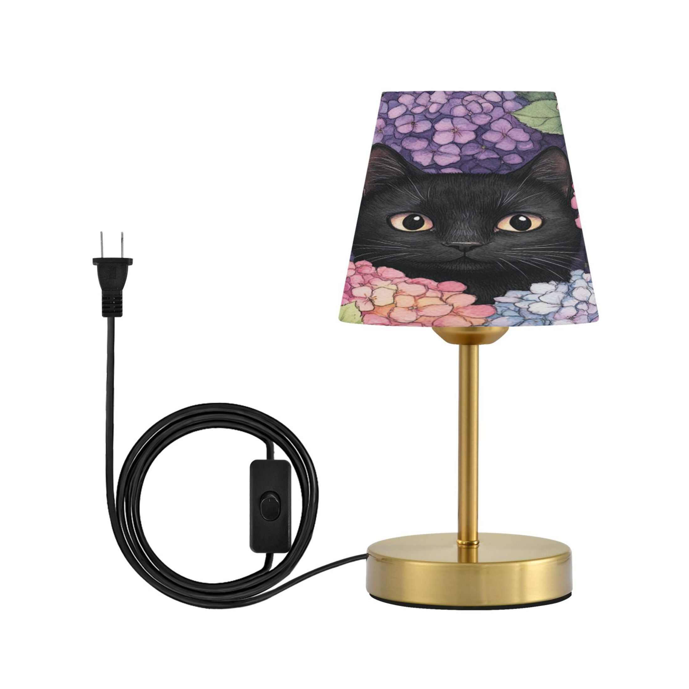 Wobogo Hydrangea Cat Table Lamps Three-channel Adjustable Lighted ...