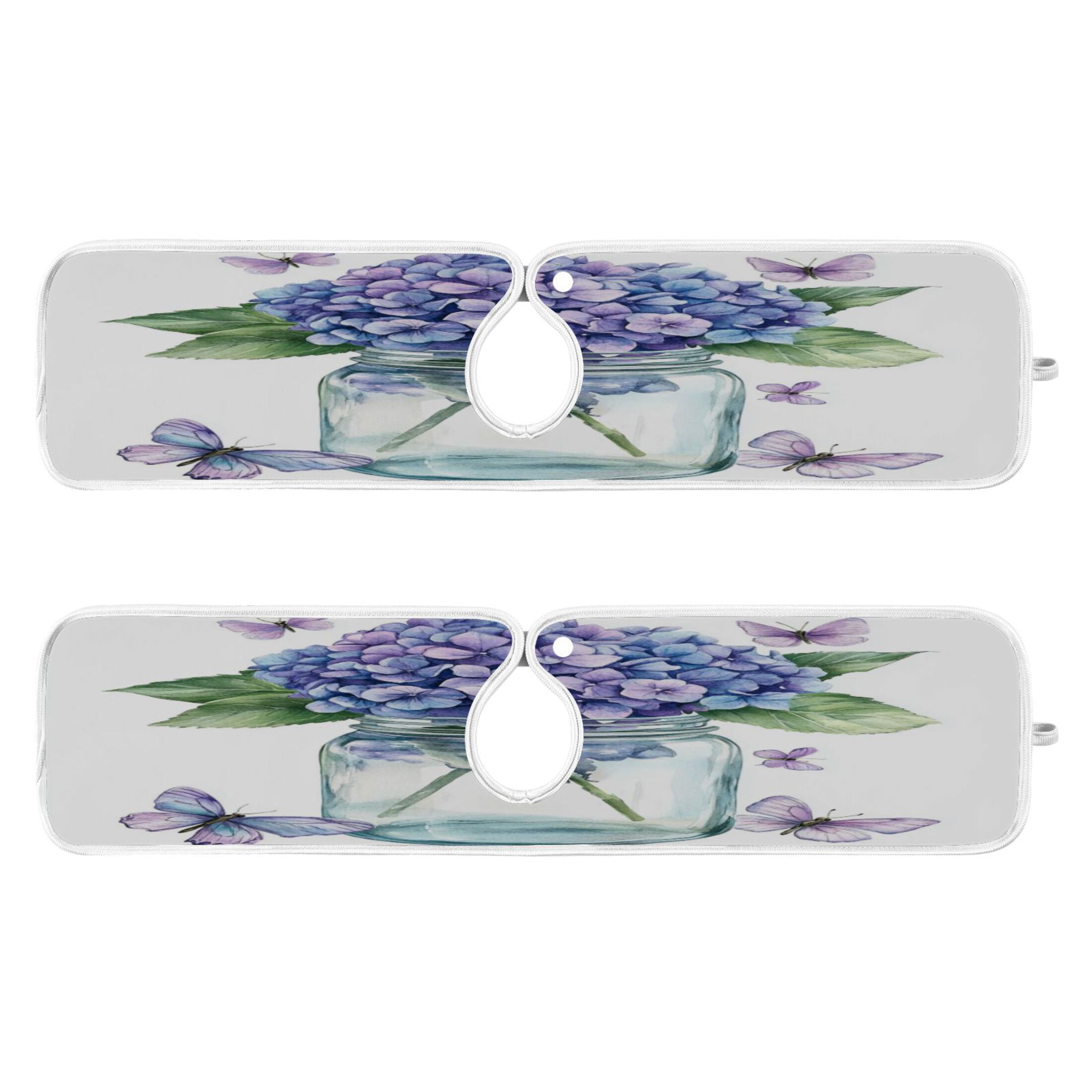 Wobogo Hydrangea Vase Faucet Drying Mat Set of 2 Sponge Material ...