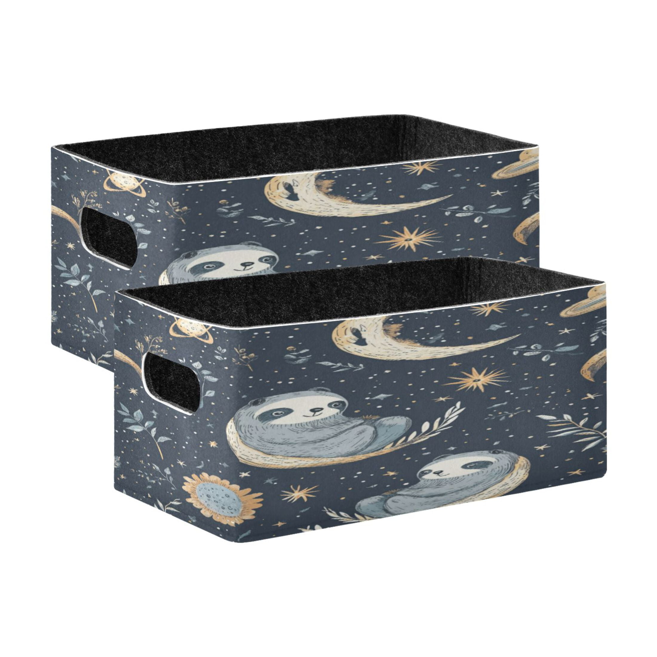 Wobogo Illustration Of Cute Sloth in Space Decorative Folding Storage ...