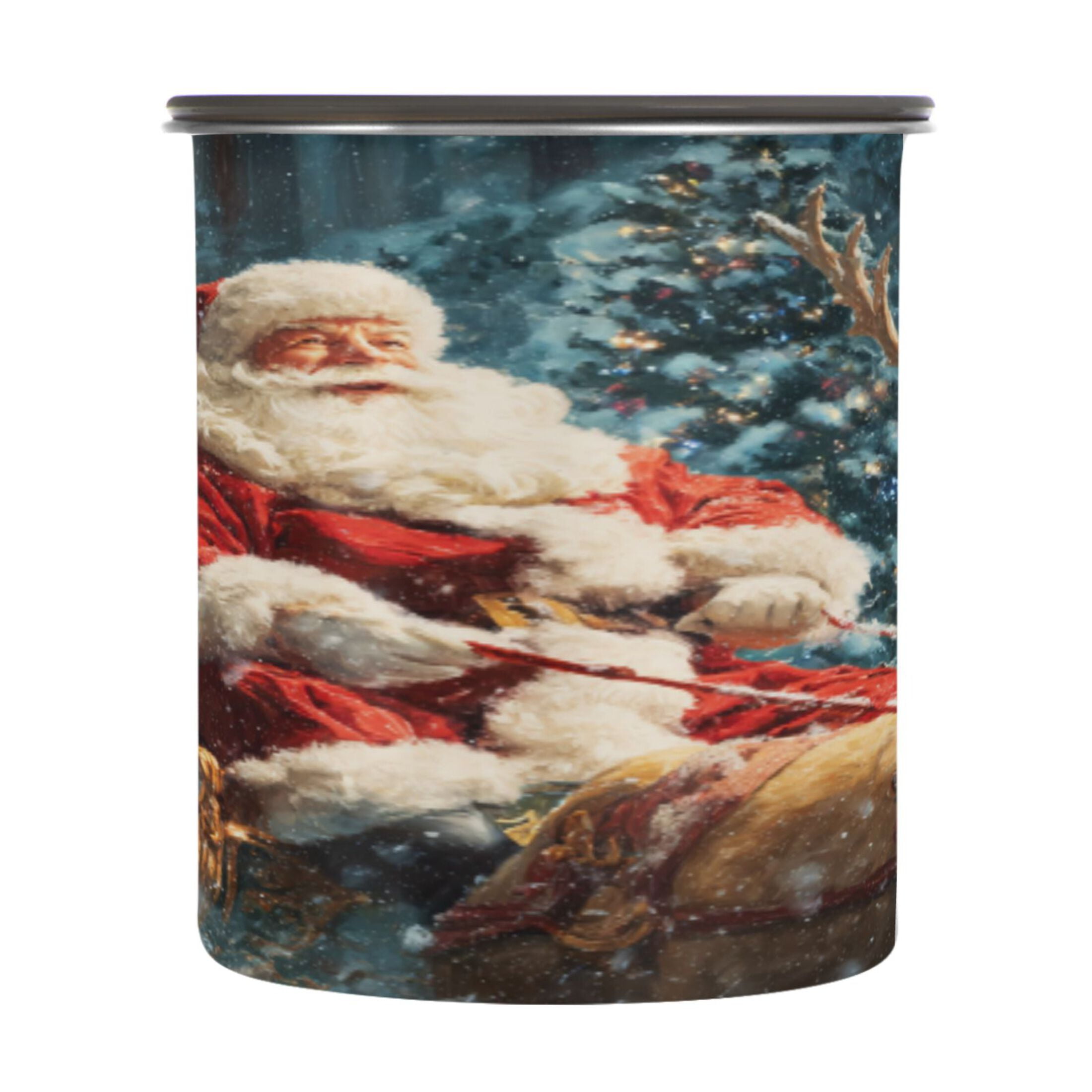Wobogo Jolly Santa Claus Food Storage Jars 304 Food Grade Stainless ...