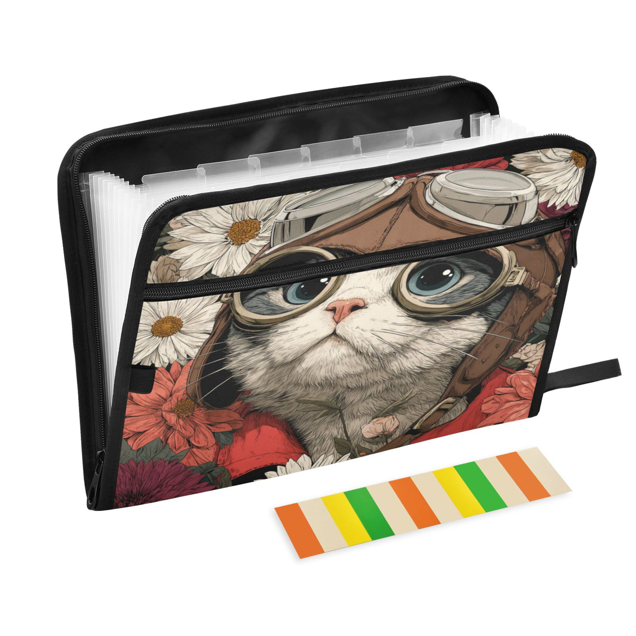 Wobogo Kitten Pilot Expanding File Folder Letter Size Accordion Filing ...