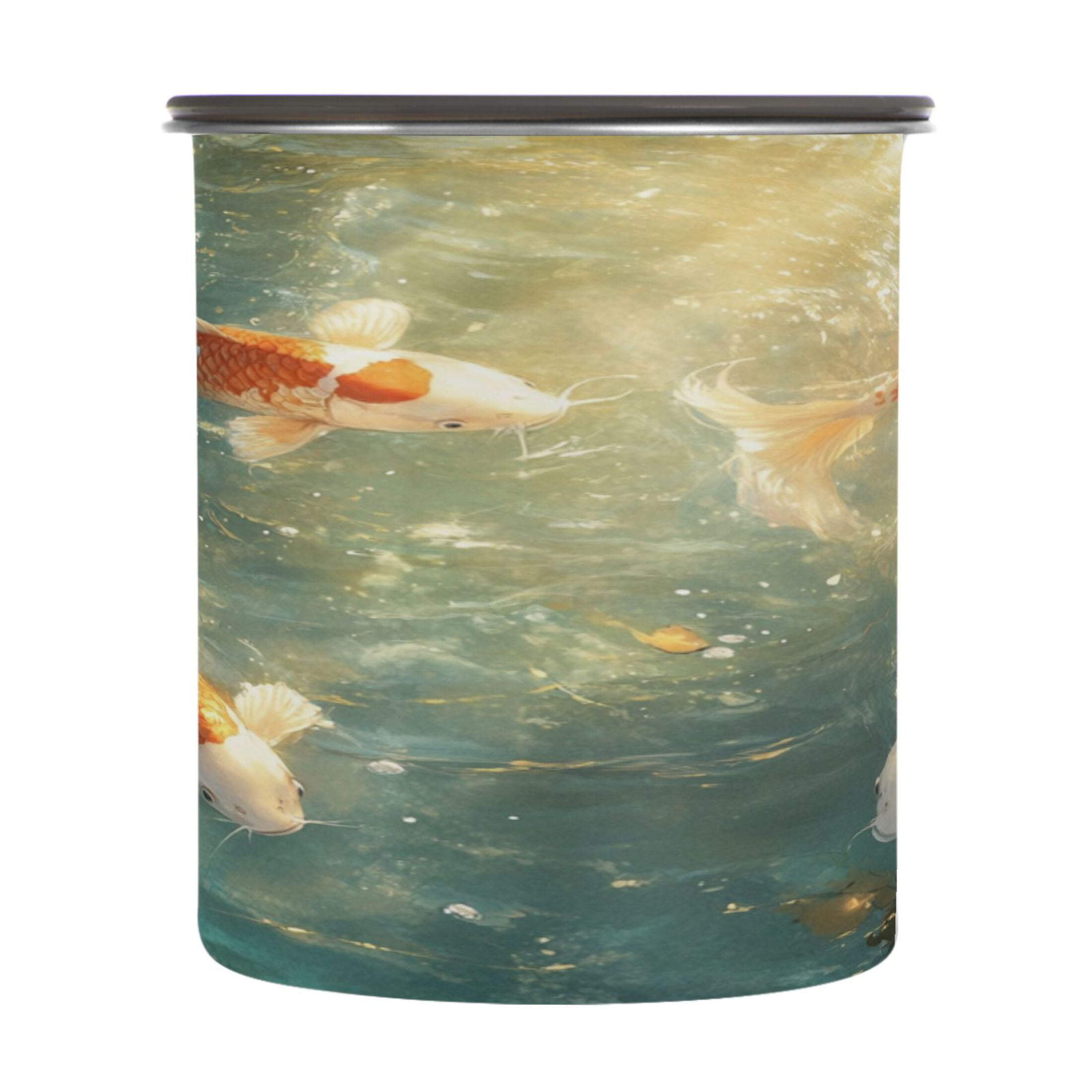 Wobogo Koi Fish Food Storage Jars 304 Food Grade Stainless Steel ...