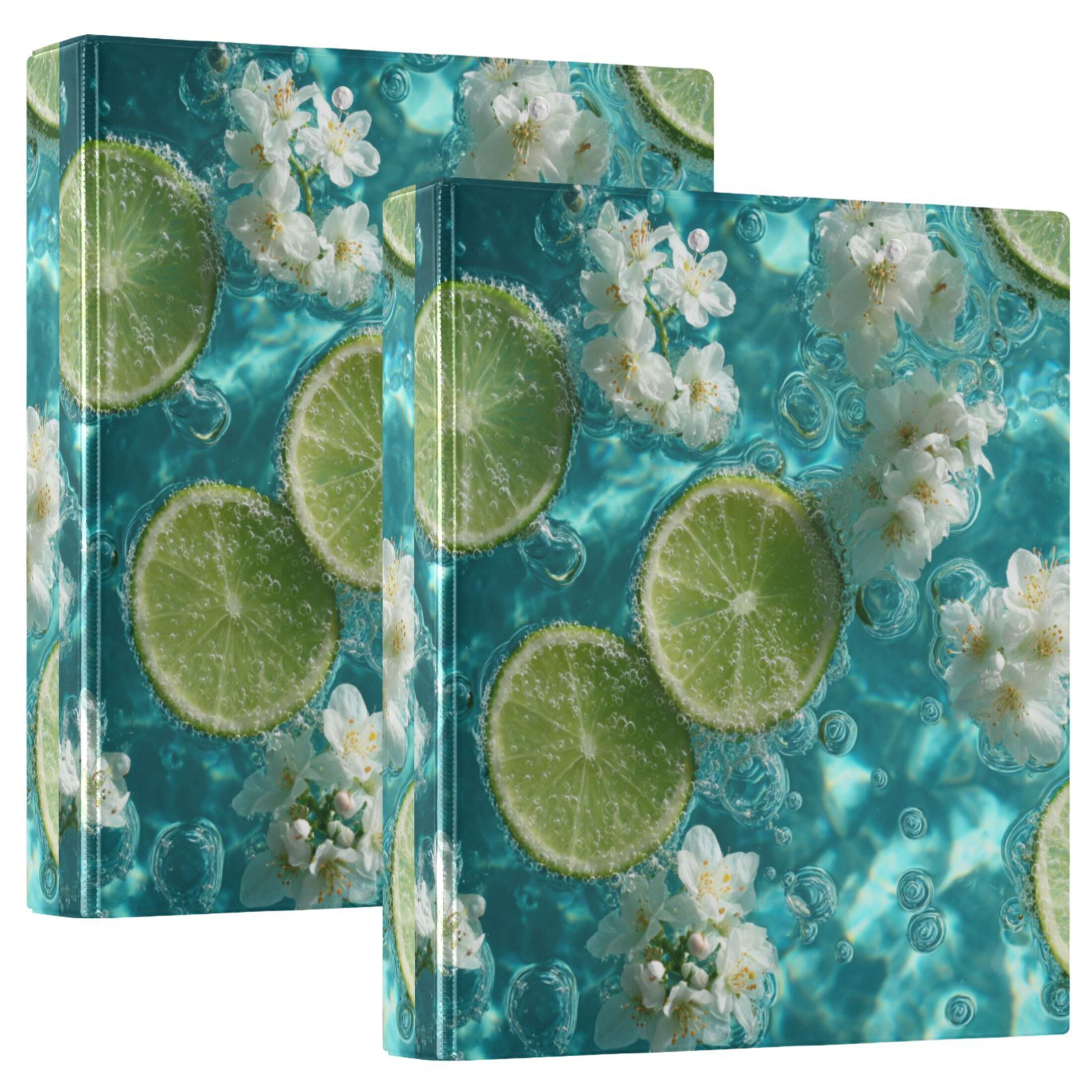 Wobogo Lemon White Flower File Folders Extra Large Capacity to Hold 200 ...