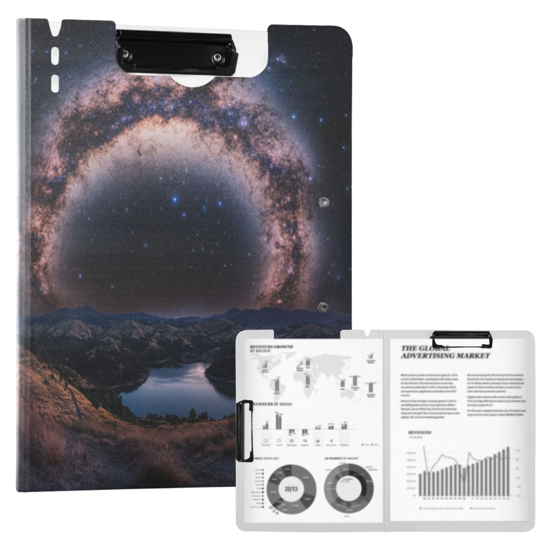 Wobogo Many Stars A4 Foldable Clipboard with Horizontal and Vertical ...